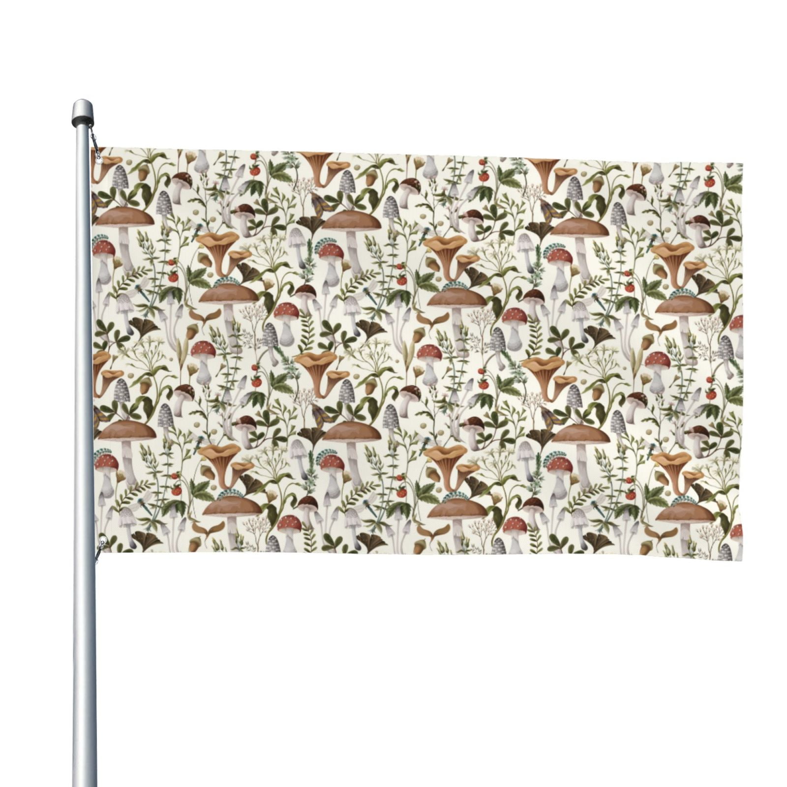 Picia Mushroom Garnish Printed Flag ,Mushroom Garnish Pattern Garden ...