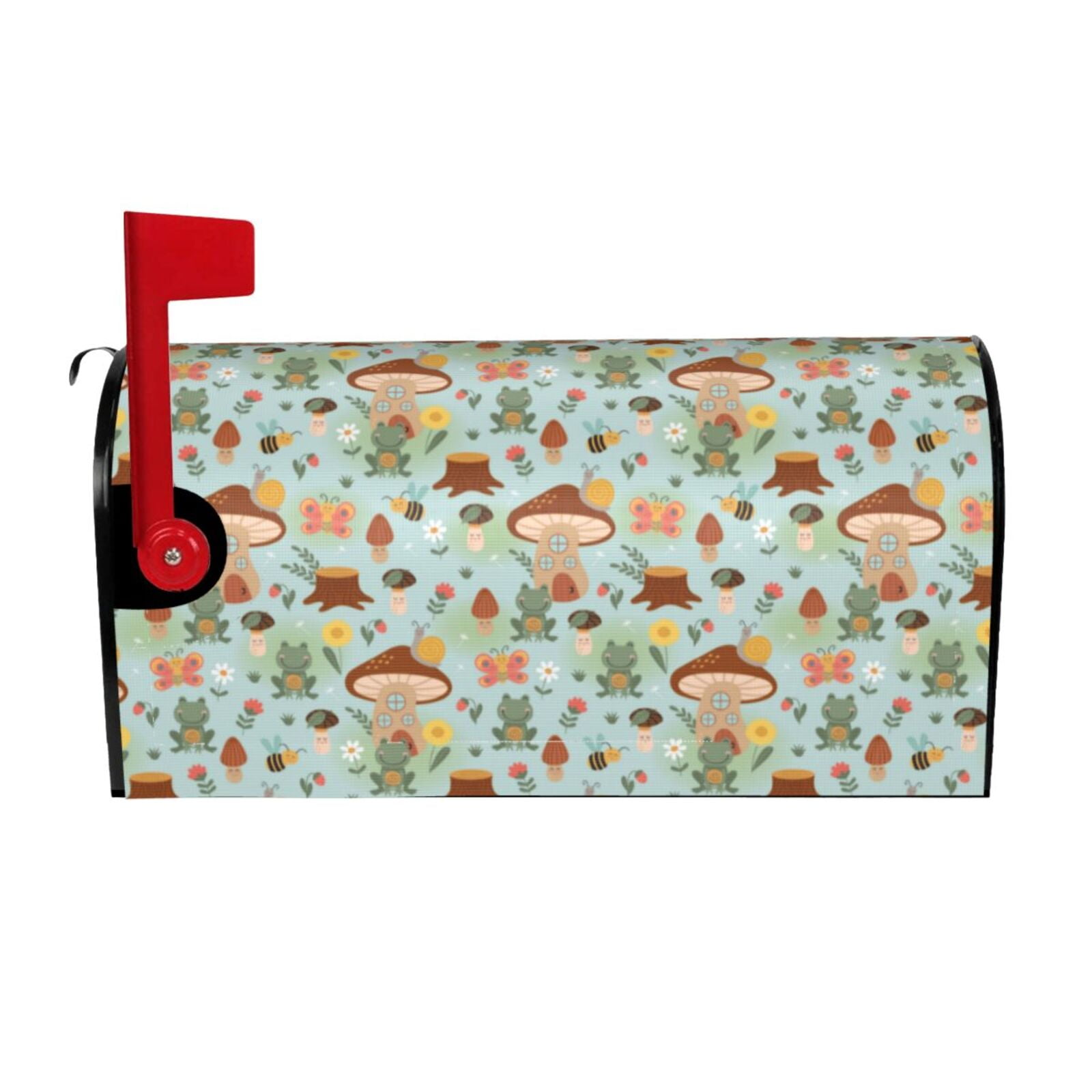 Picia Mushroom House Insect Frog Magnetic Mailbox Cover Standard Size ...