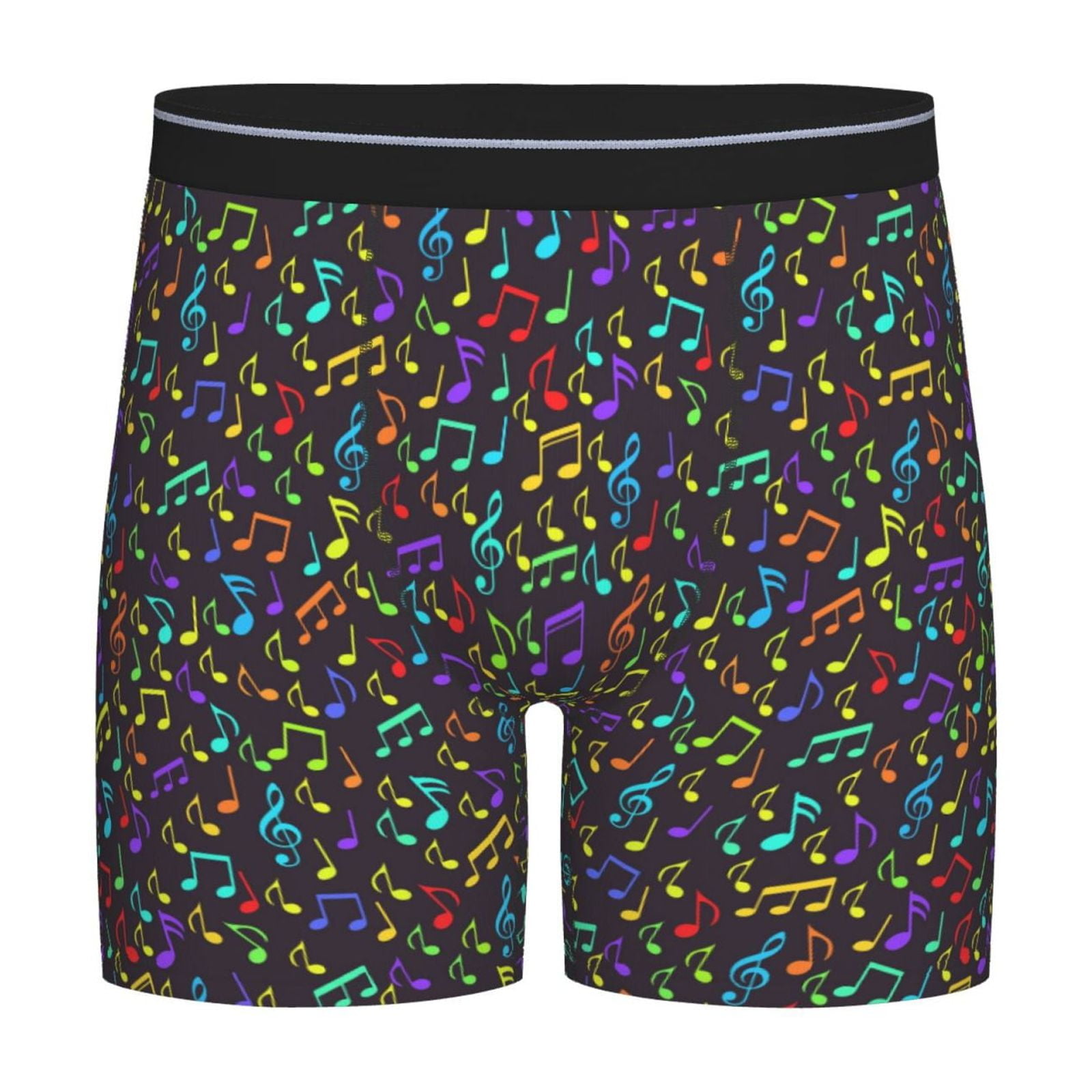 Picia Musical Notes Pattern Men's Athletic Long Leg Briefs ...