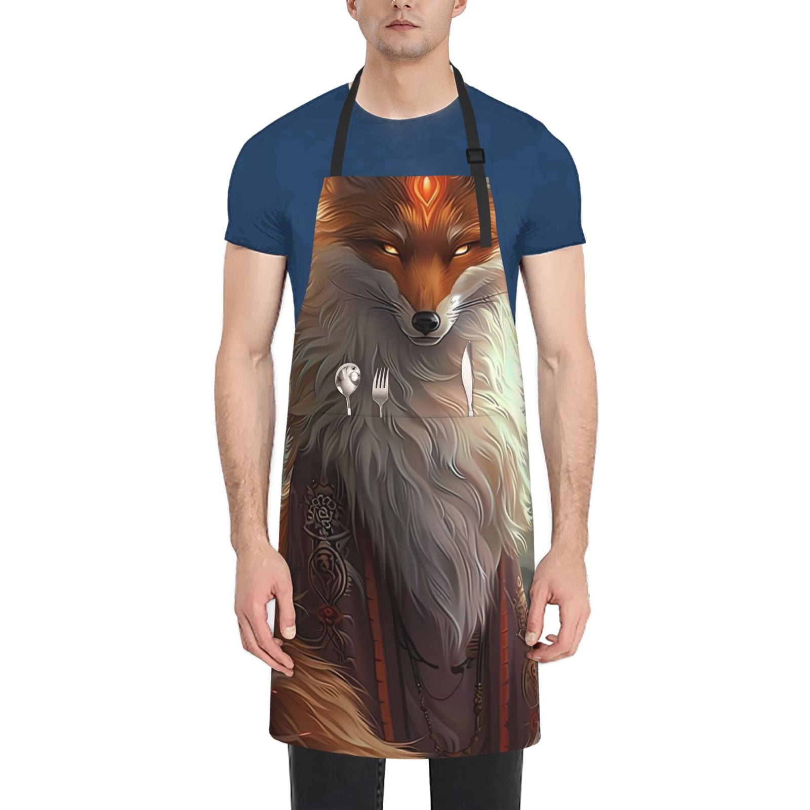 Picia Mystic Fox With Halo Waterproof Apron for Unisex Adult ...