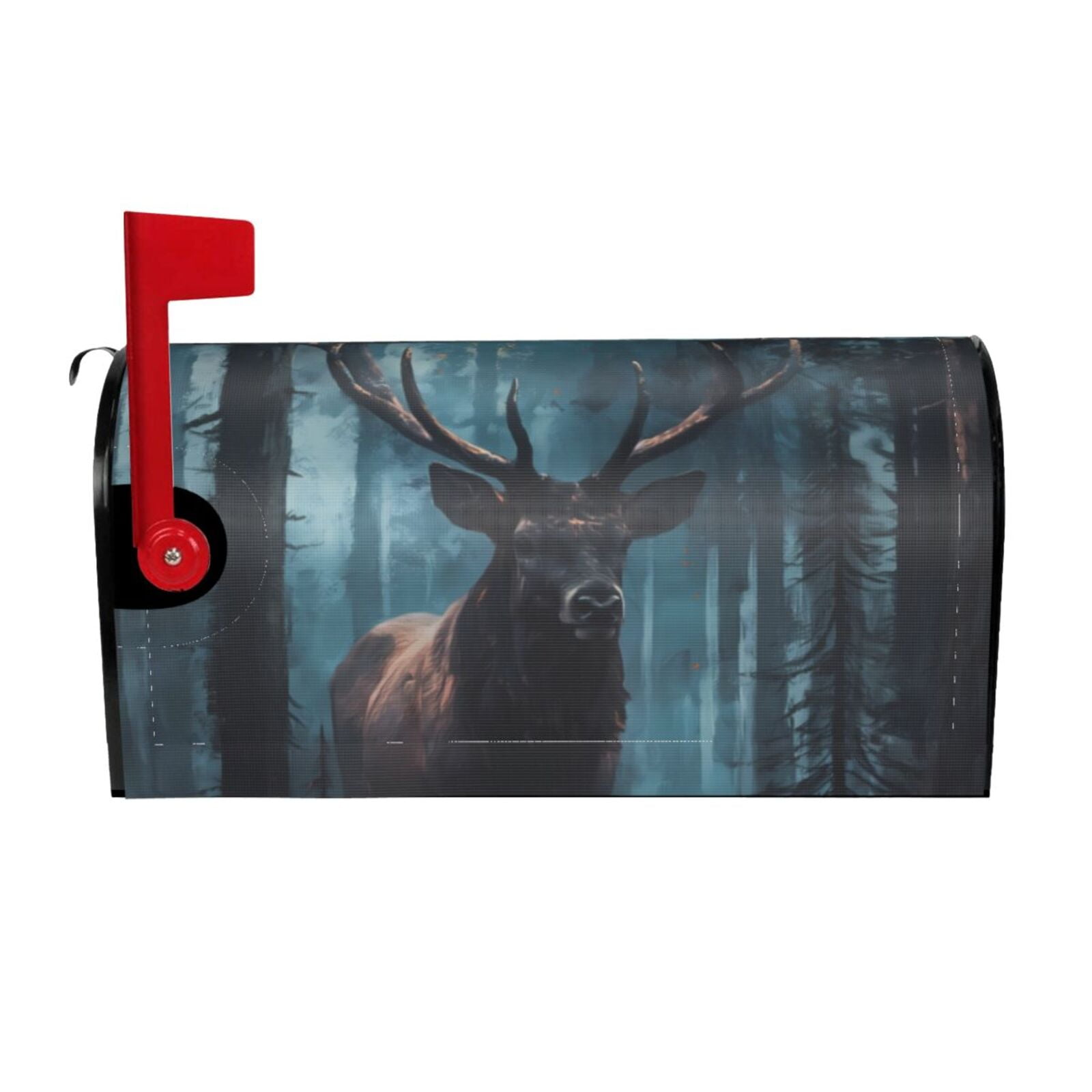Picia Mystical Forest Elk Magnetic Mailbox Cover Standard Size-25.5x21 ...
