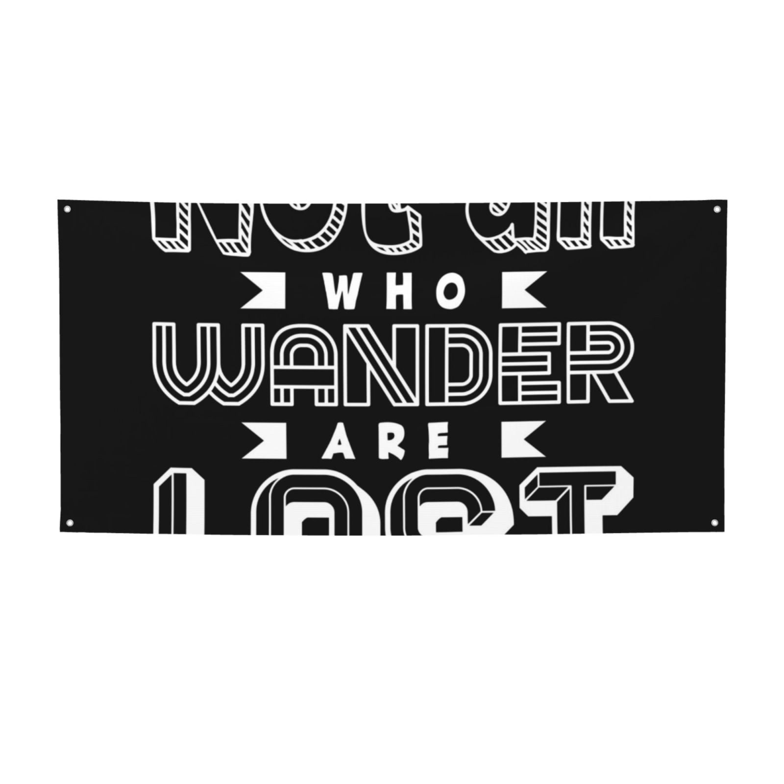 Picia Not All Who Wander Are Lost 2 Pattern Party Banner, Festive ...