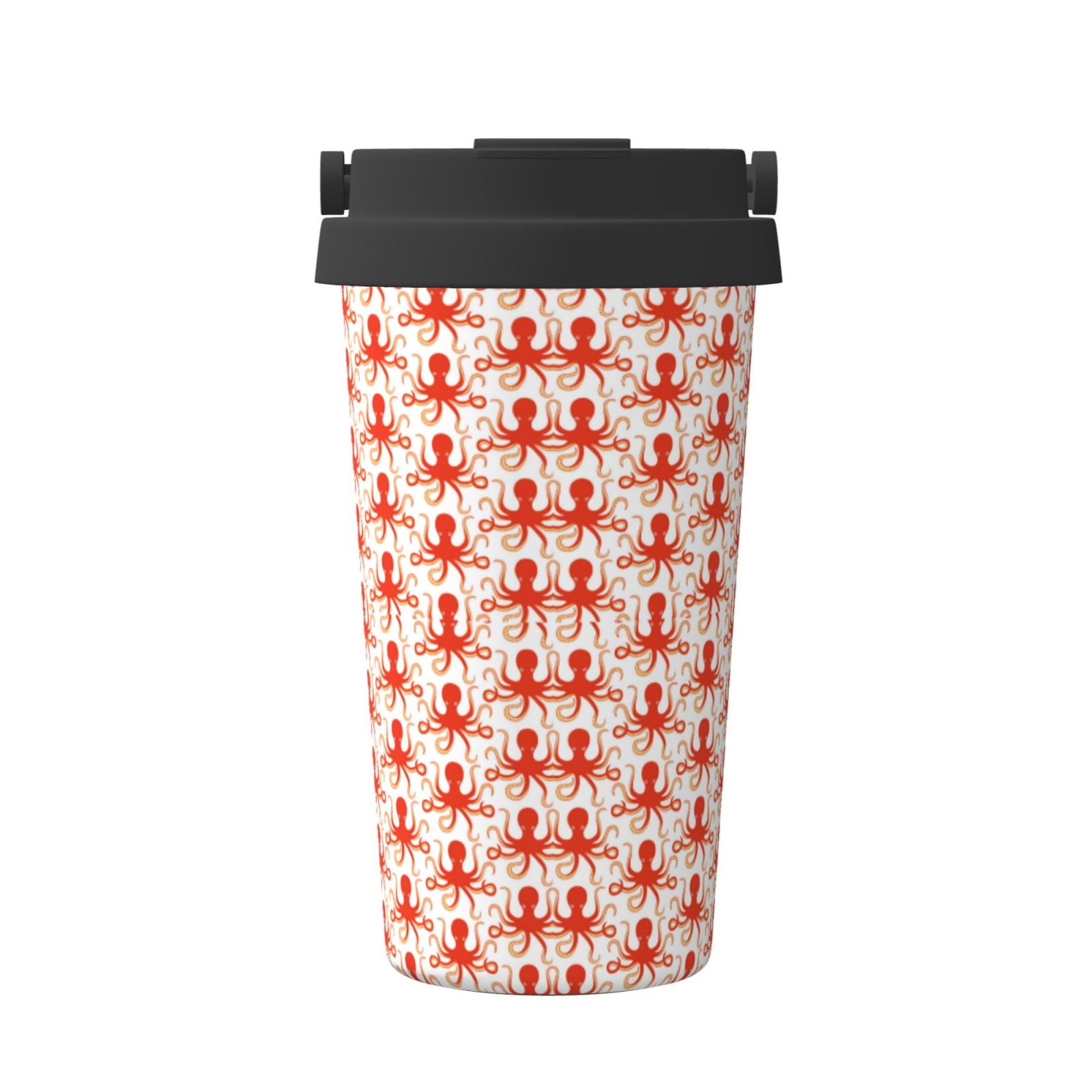 Picia Octopuses1 Pattern 500ml Carry Insulated Coffee Mug, Stainless ...
