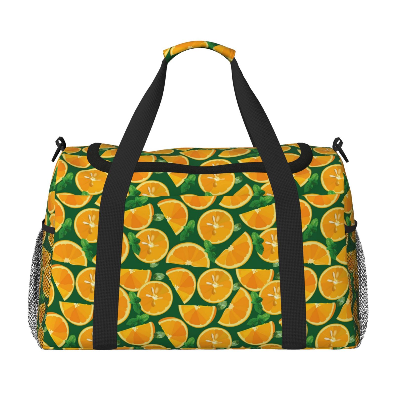 Picia Orange Lemon Print Travel Duffle Bag,Weekender Bags for Women ...
