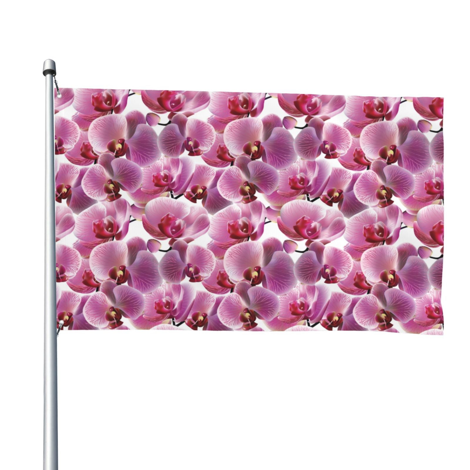 Picia Orchids Flowers Printed Flag ,Orchids Flowers Pattern Garden Flag ...