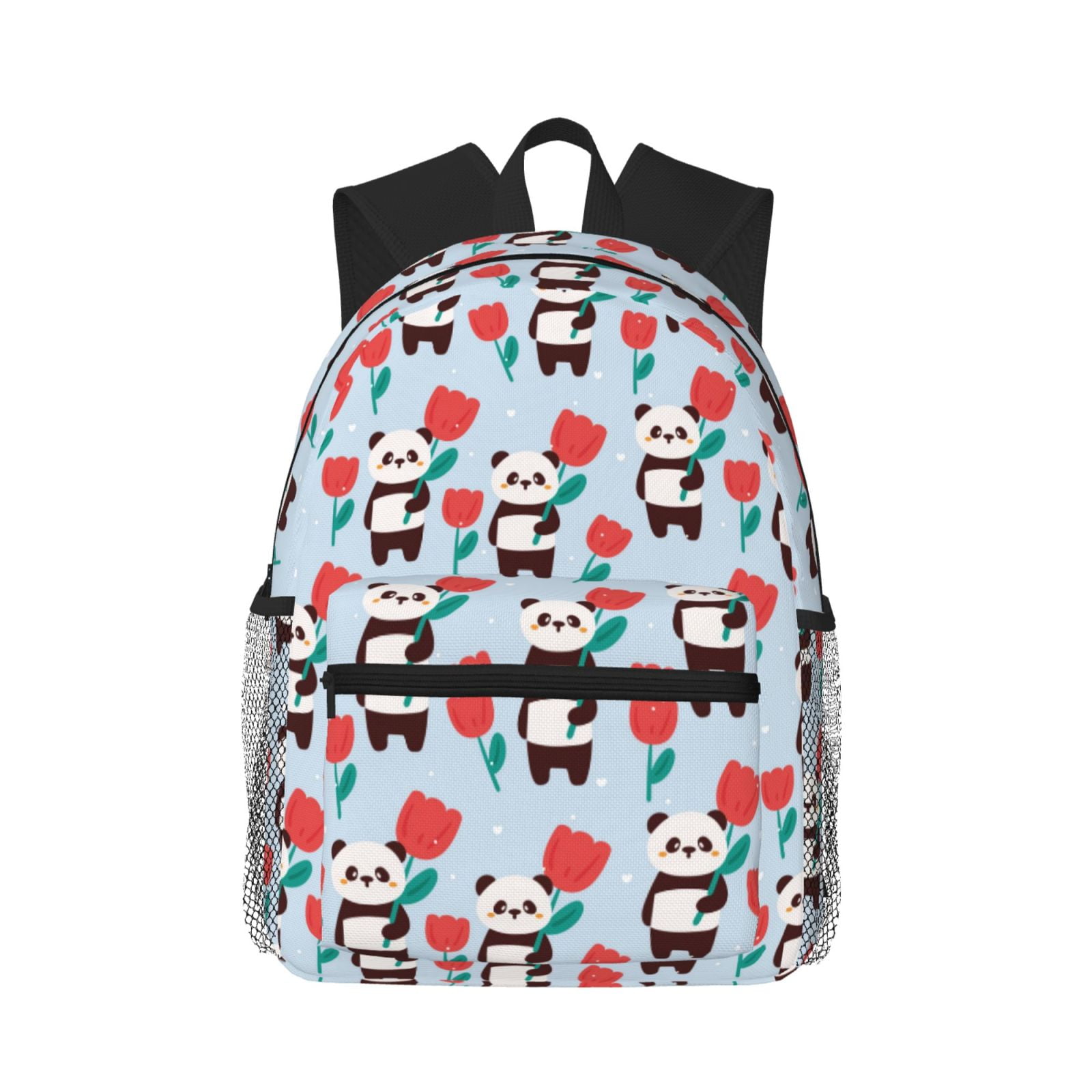 Picia Panda And Rose Large Capacity Backpack Classic Style Backpack ...