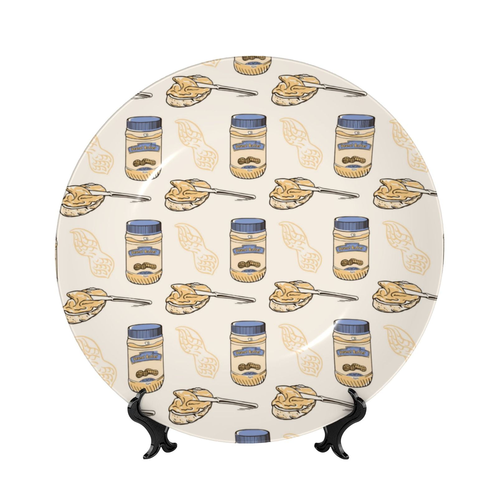 Picia Peanuts Pattern Bone China Decorative Plate – Wall Decor with ...