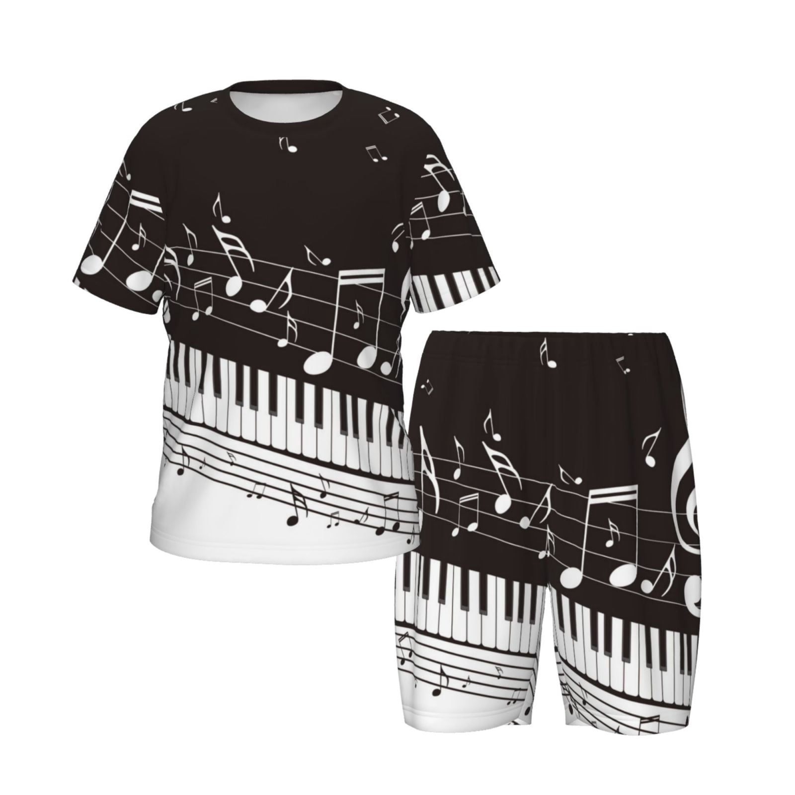 Picia Piano Keys With Musical Notes Printed Boys' Kids-PJ Snug Fit ...