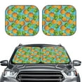 Picia Pineapple 2 Piece Car Windshield Sun Shade Foldable | Foldable ...