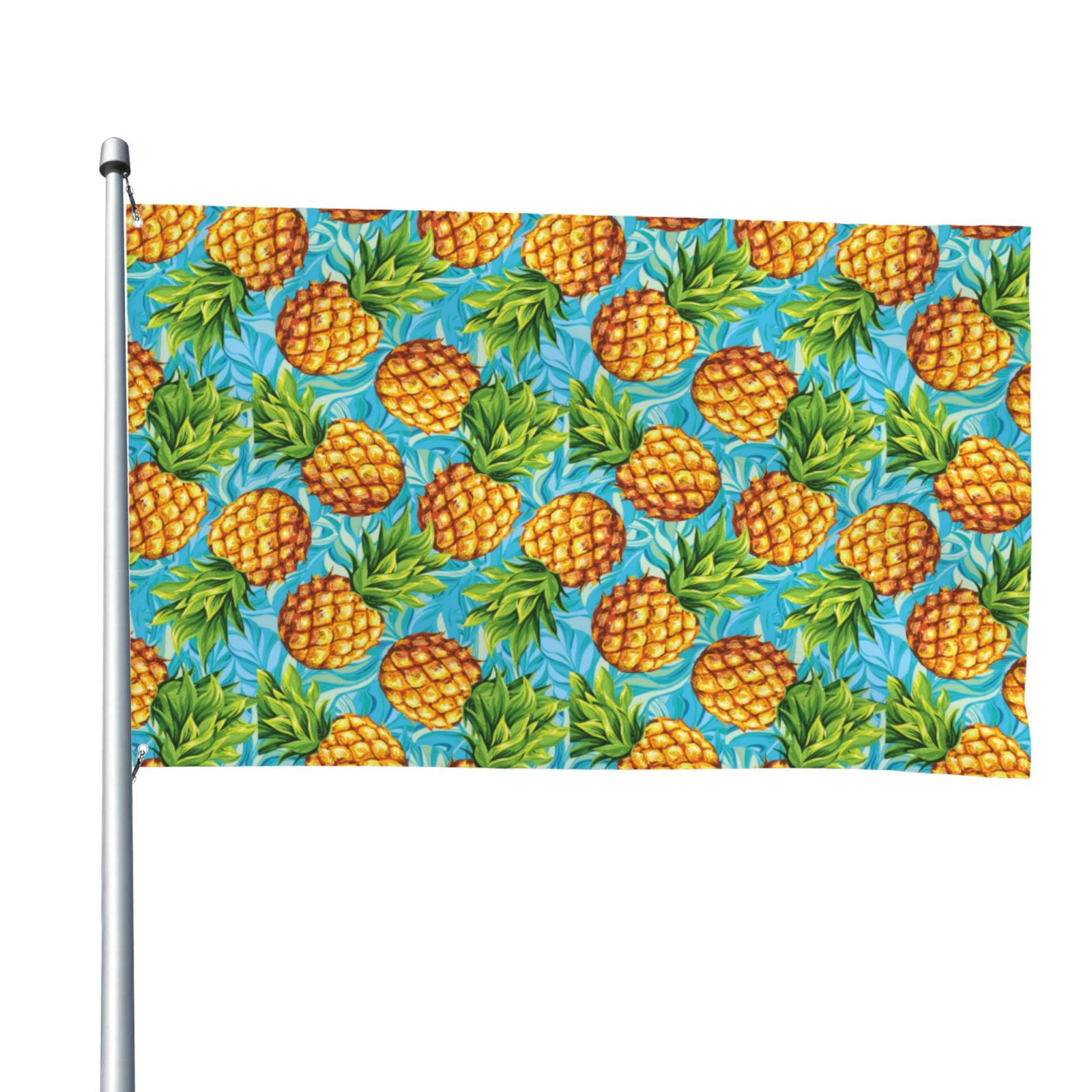 Picia Pineapple Printed Flag ,Pineapple Pattern Garden Flag Vertical ...