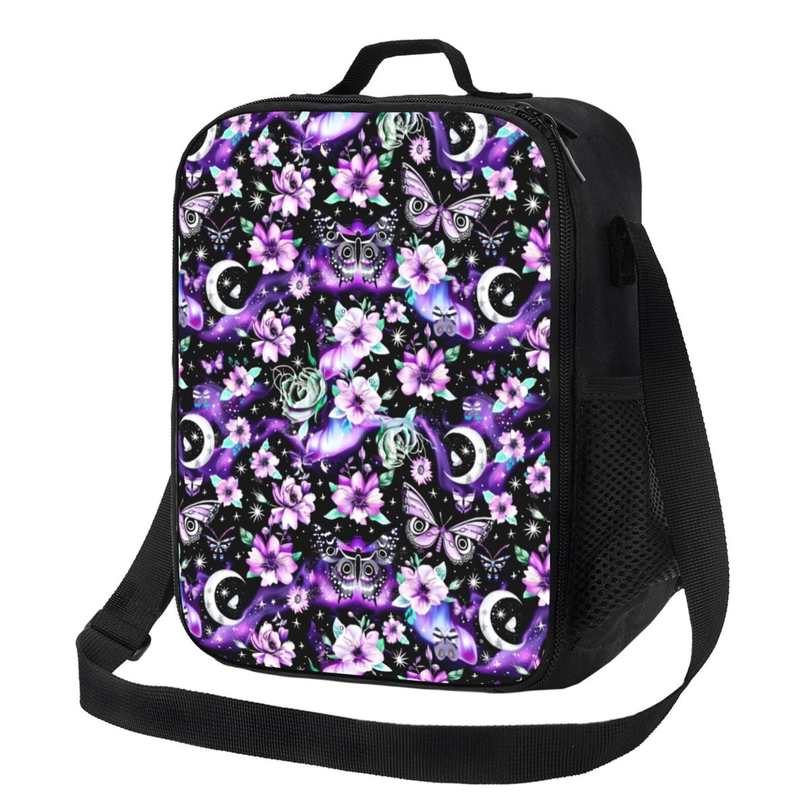 Picia Pink purple rainbow flower butterfly Lunch box Lunch bag for men ...