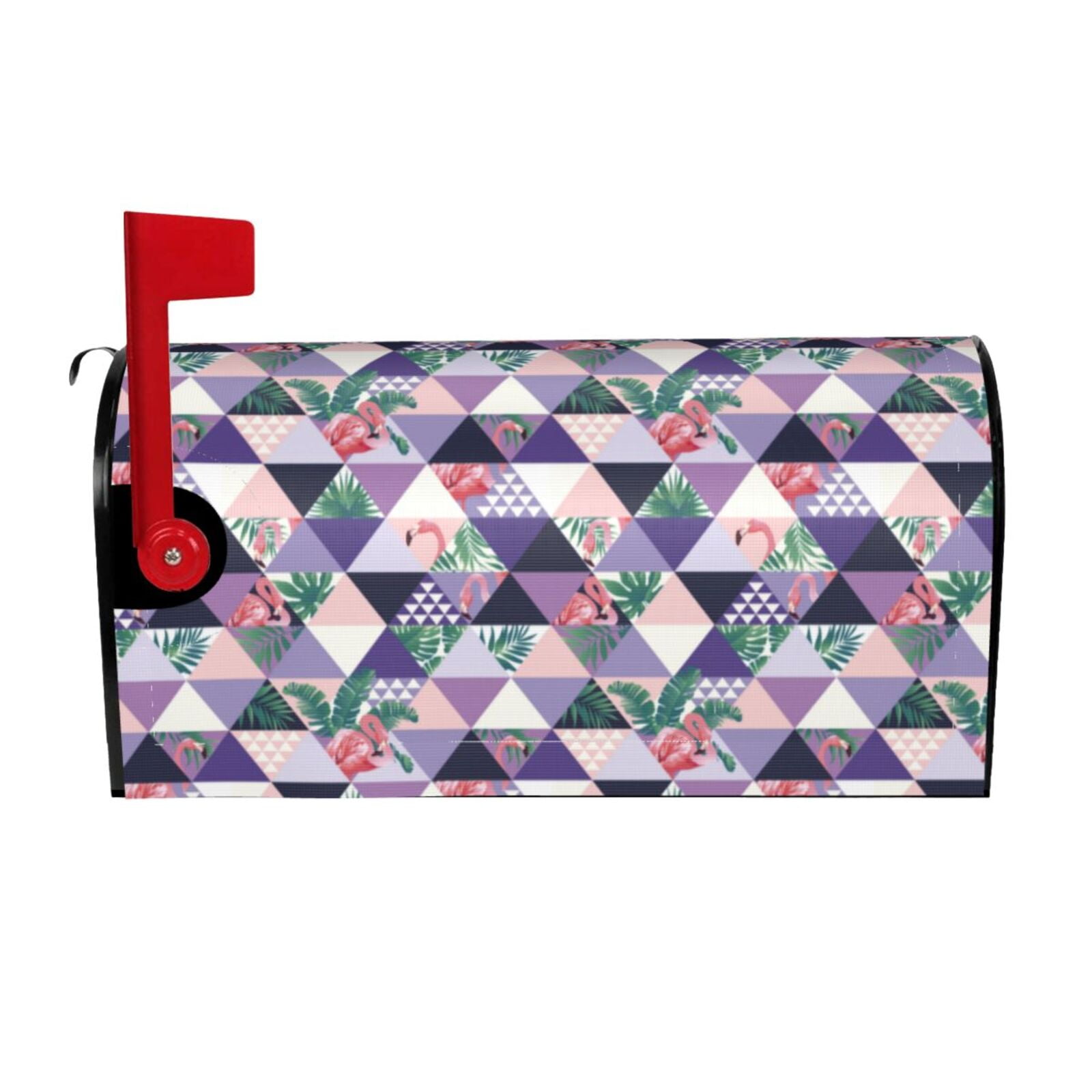 Picia Plaid Flamingo Magnetic Mailbox Cover Standard Size-25.5x21 in ...