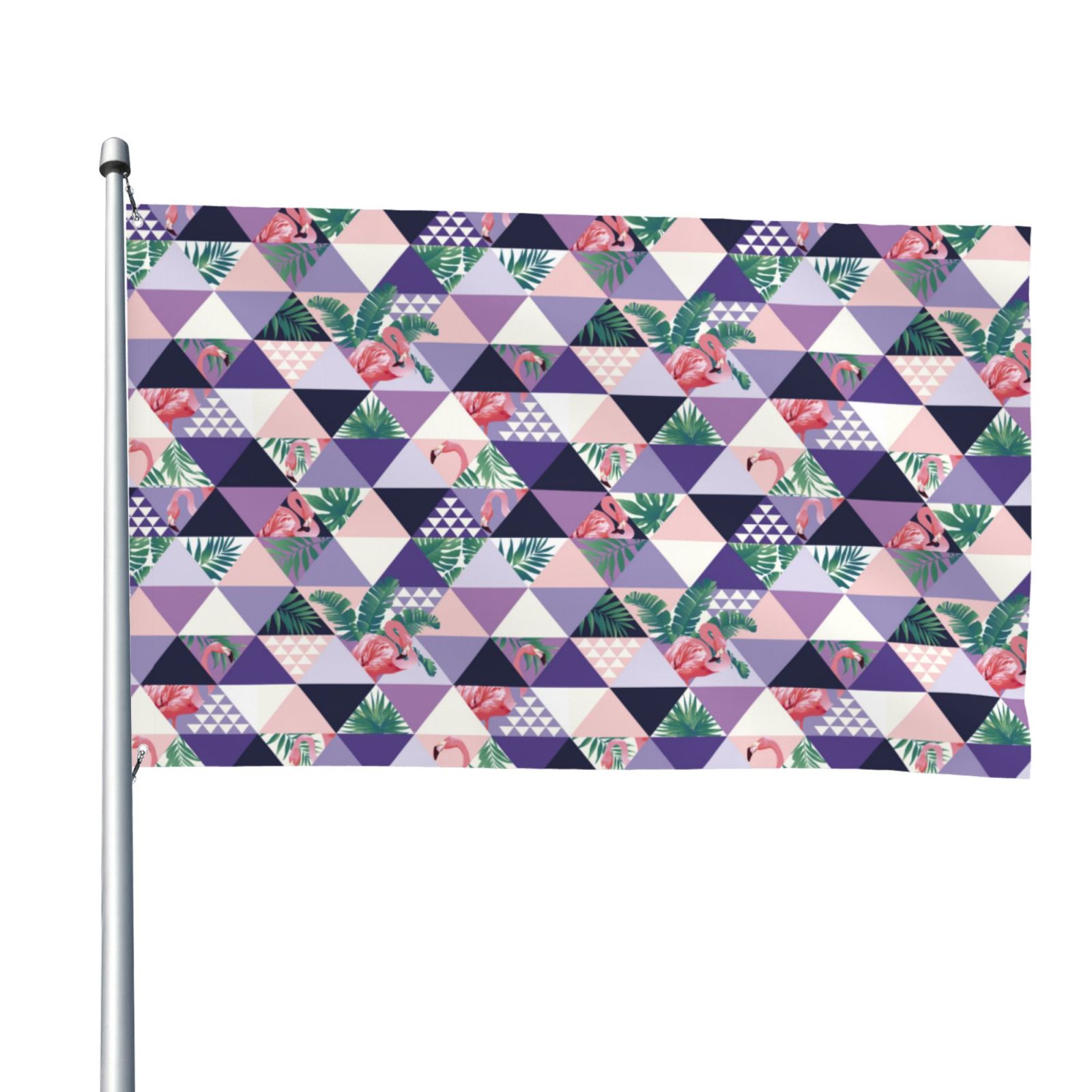 Picia Plaid Flamingo Printed Flag ,Plaid Flamingo Pattern Garden Flag ...
