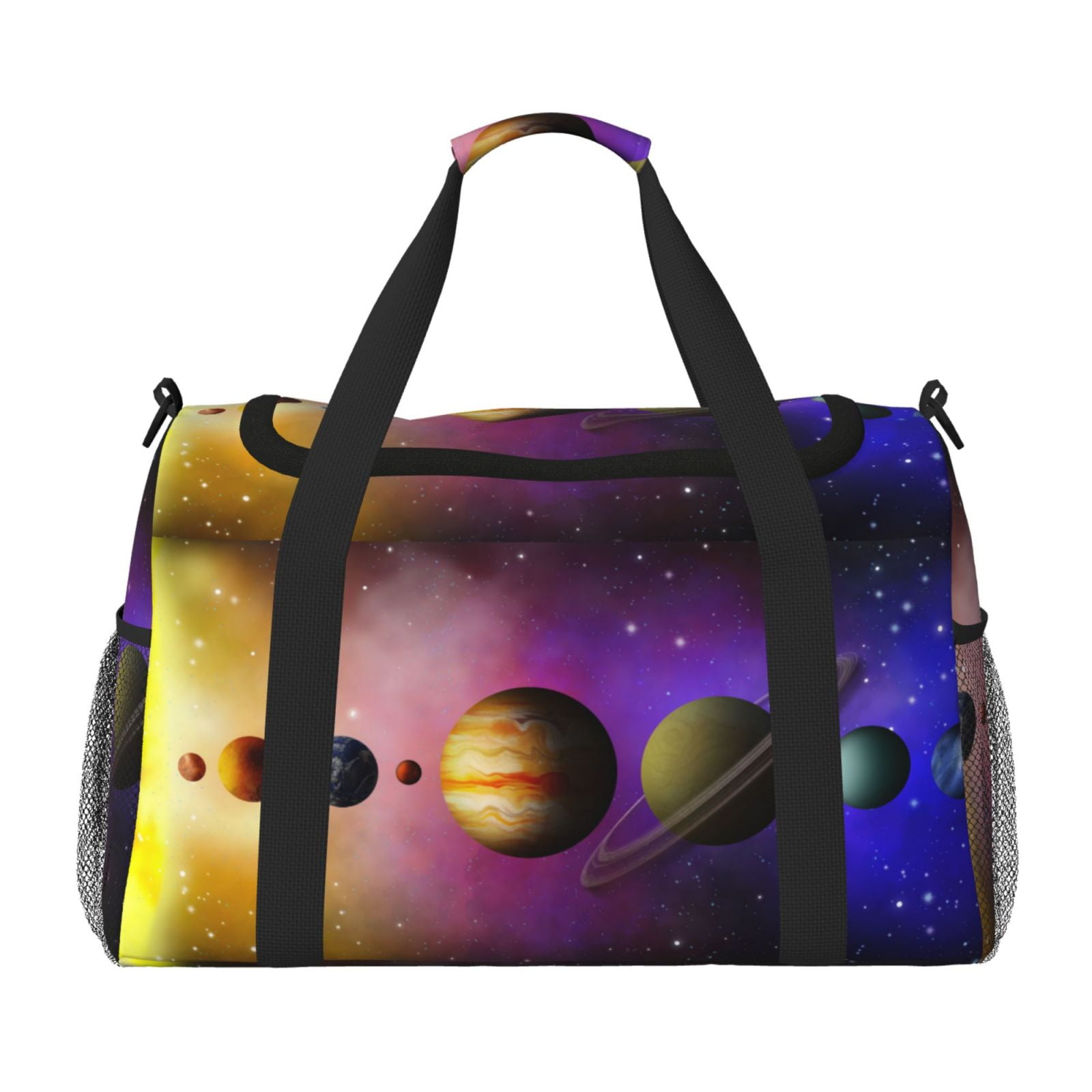 Picia Planets And Stars Print Travel Duffle Bag,Weekender Bags for ...