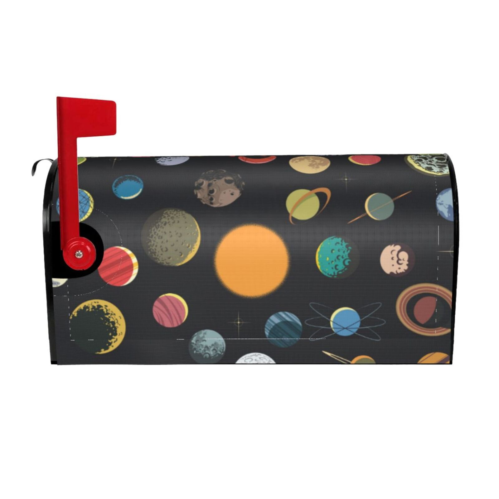 Picia Planets And Their Moons Magnetic Mailbox Cover Standard Size ...