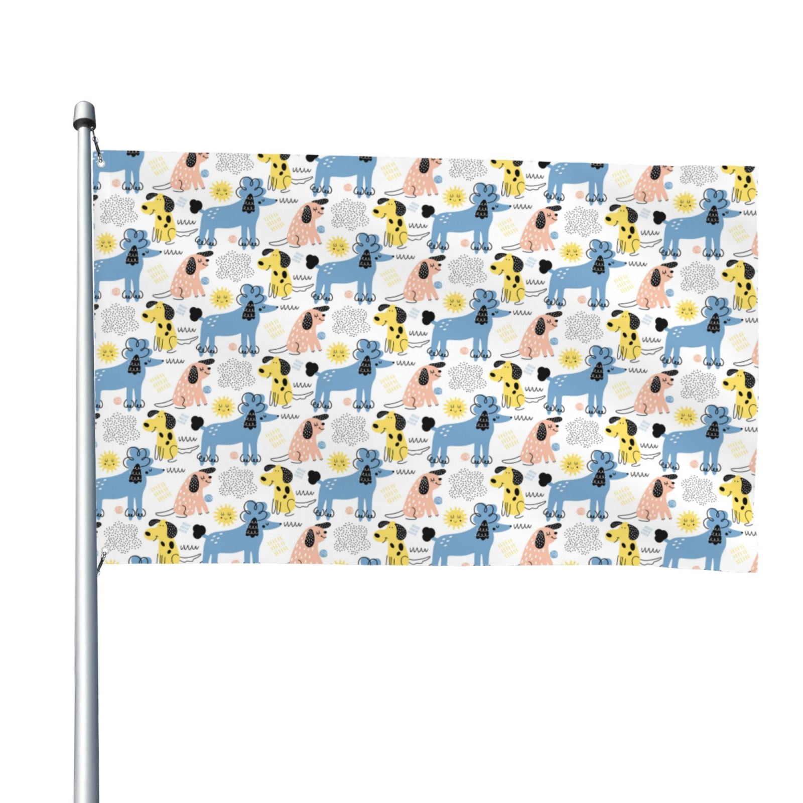 Picia Poodle Dog Printed Flag ,Poodle Dog Pattern Garden Flag Vertical ...
