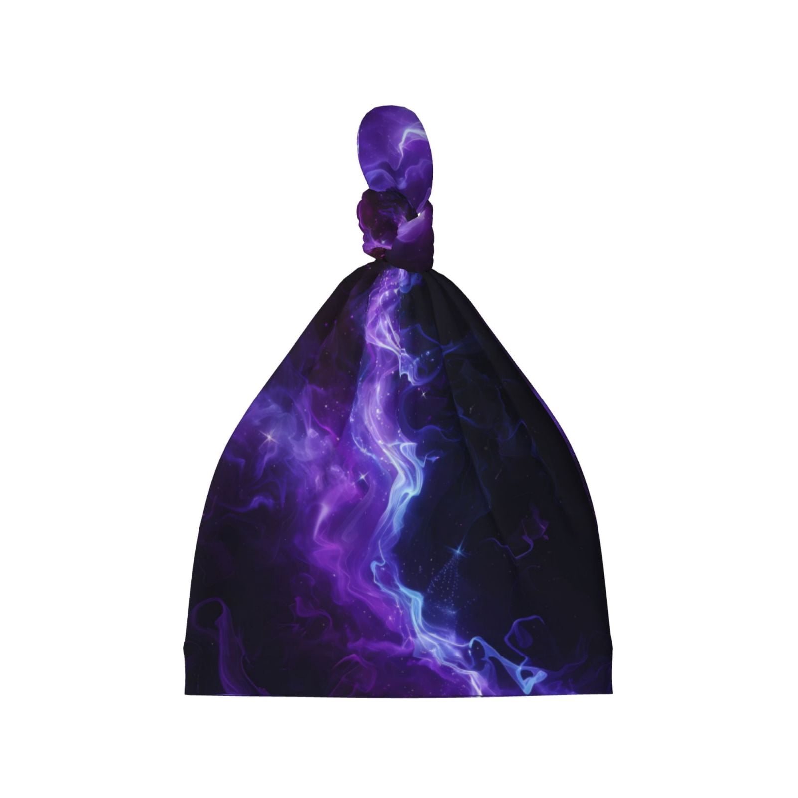 Picia Purple And Blue Nebula Printed Preemie Hats for Baby Girls Cotton ...