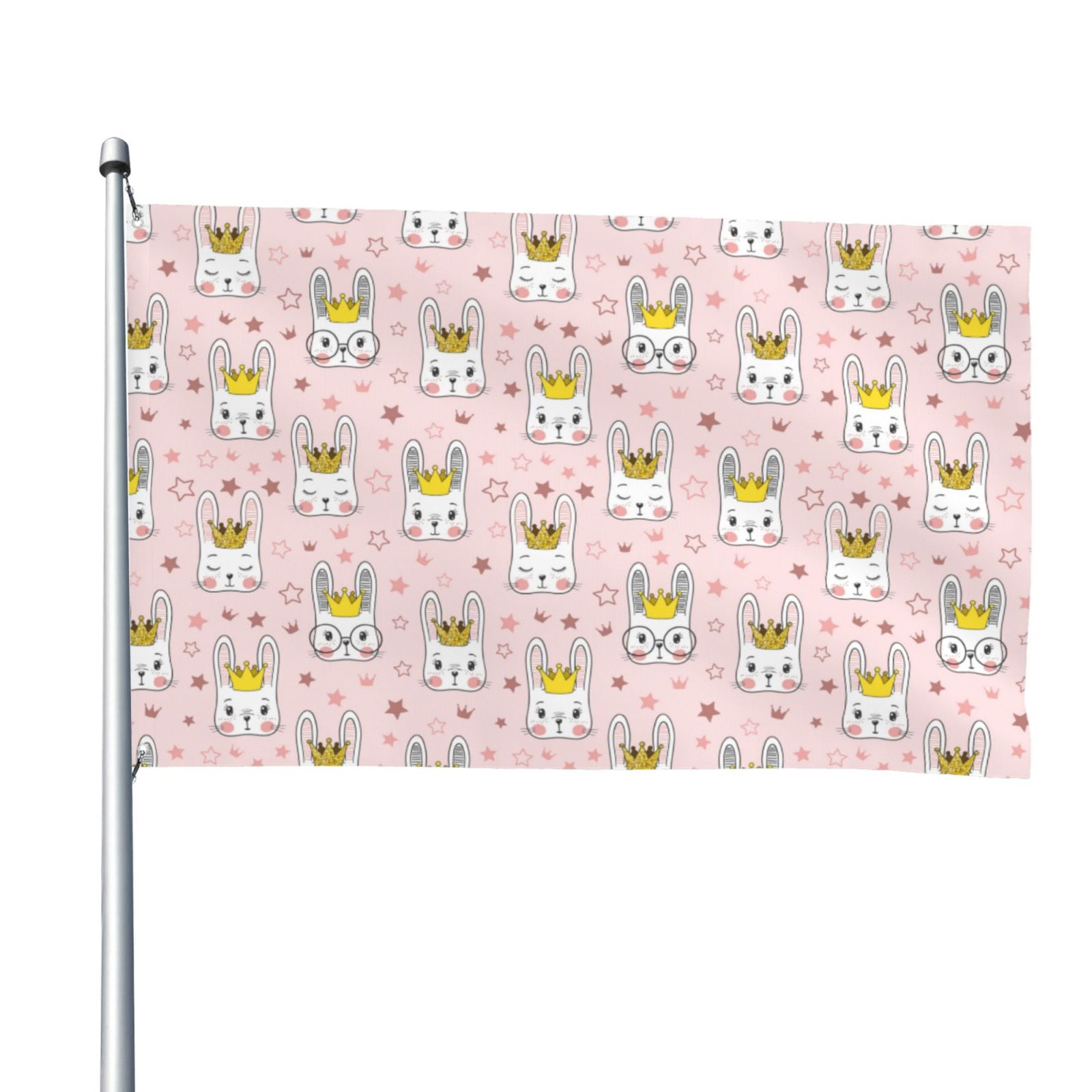 Picia Queen For Rabbit Printed Flag ,Queen For Rabbit Pattern Garden ...
