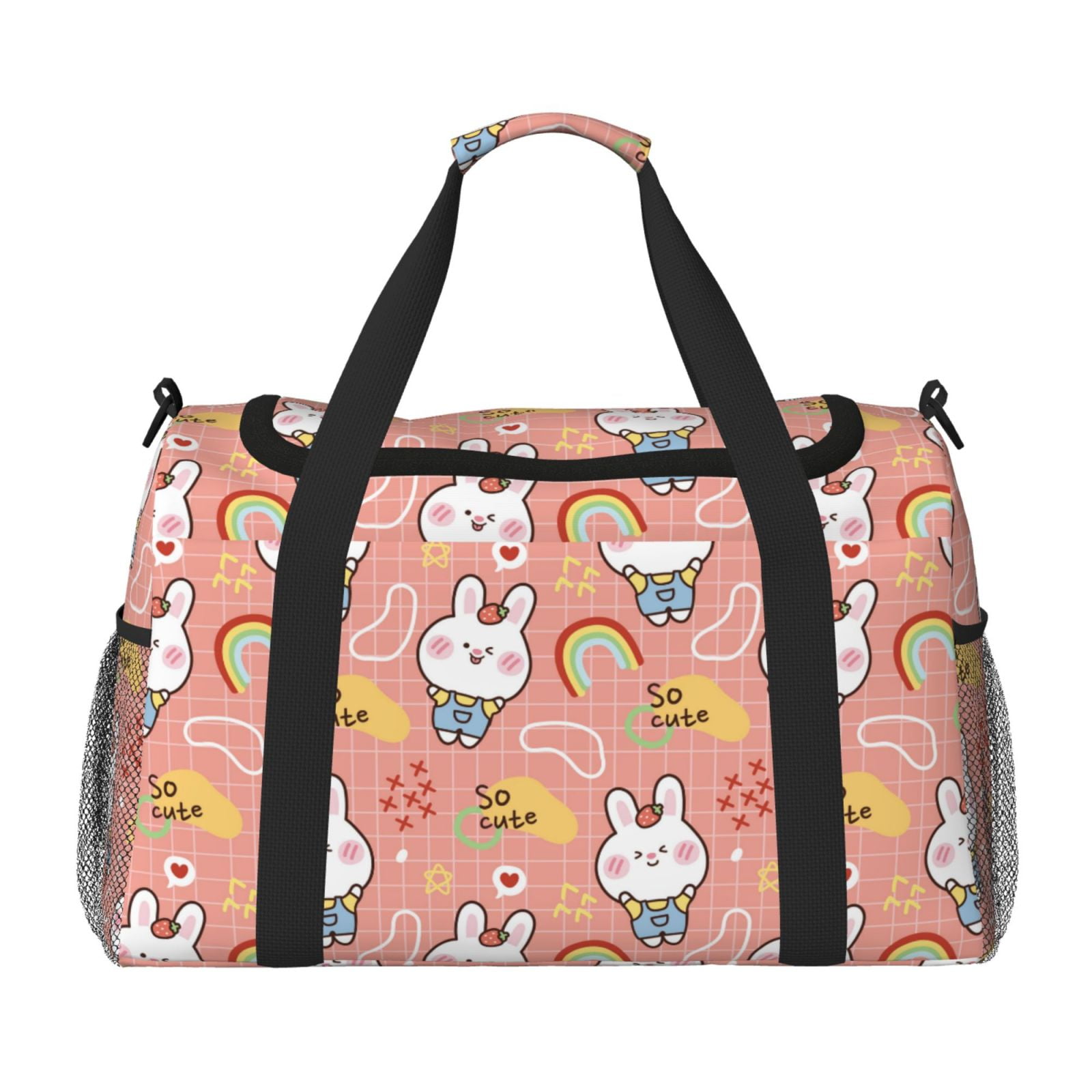 Picia Rabbit So Cute Print Travel Duffle Bag,Weekender Bags for Women ...