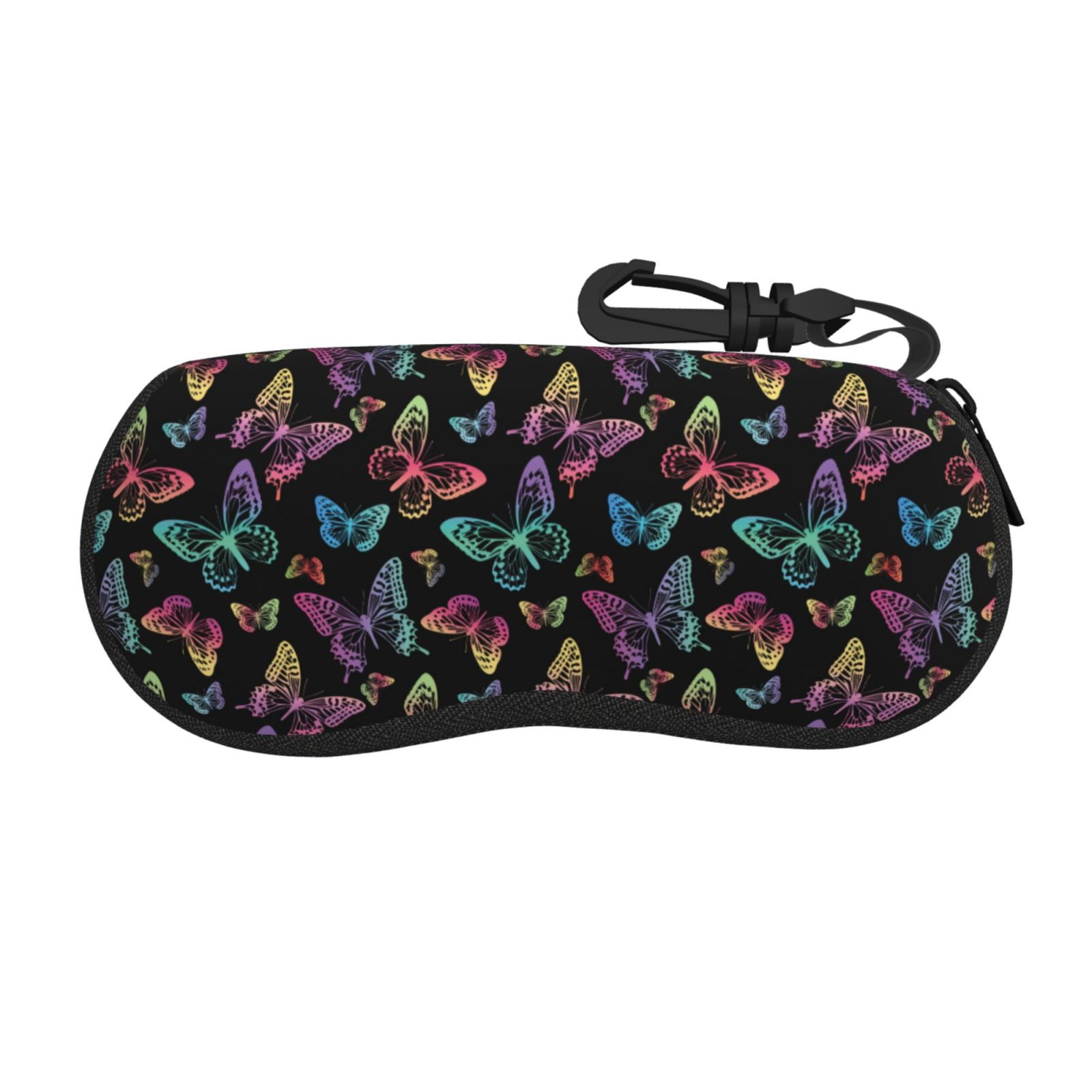 Picia Rainbow Butterflies Print Sunglasses Case, Eyeglasses Case ...