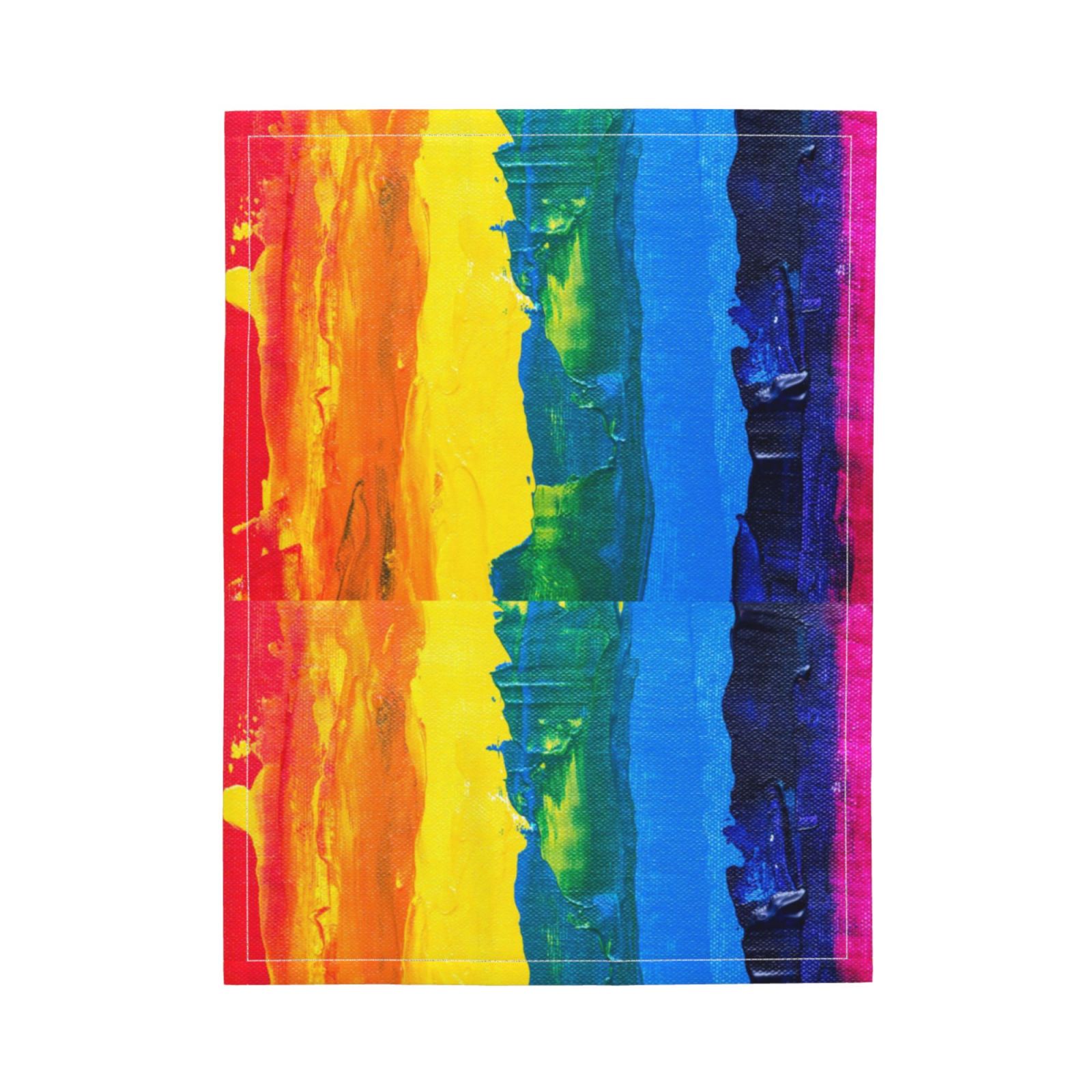 Picia Rainbow Colored Pattern Baby Soft Dot Blanket with Silky Satin ...