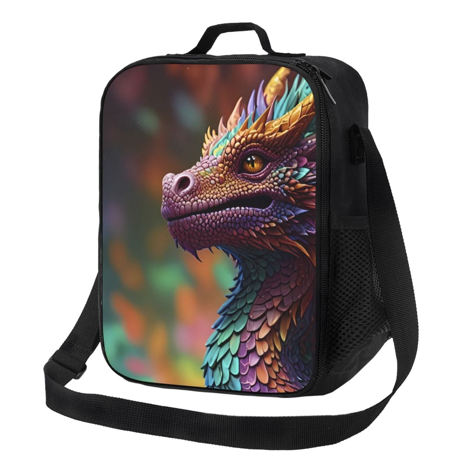 Picia Rainbow Scales Fantasy Dragon Lunch box Lunch bag for men women ...