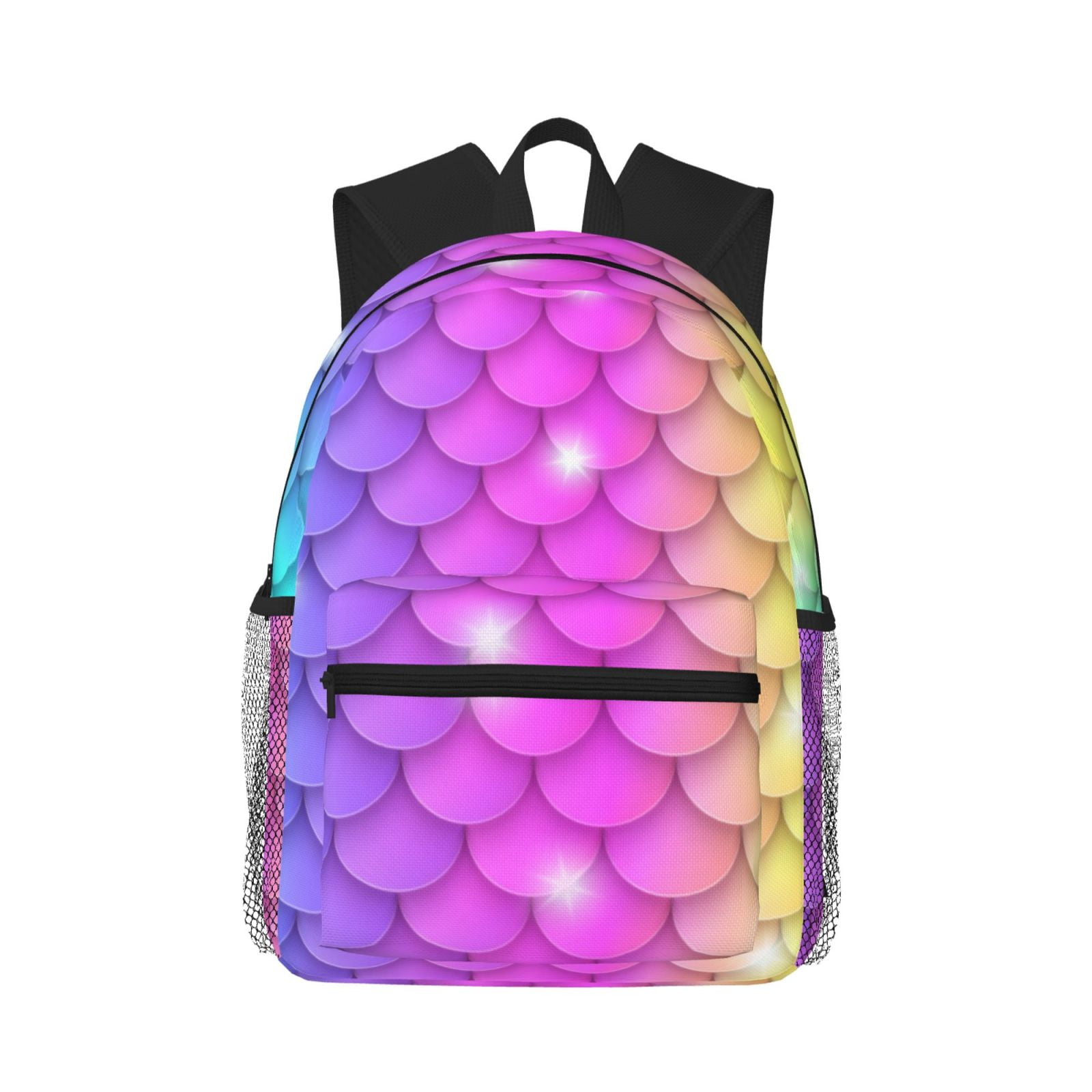 Picia Rainbow Scales2 Large Capacity Backpack Classic Style Backpack ...