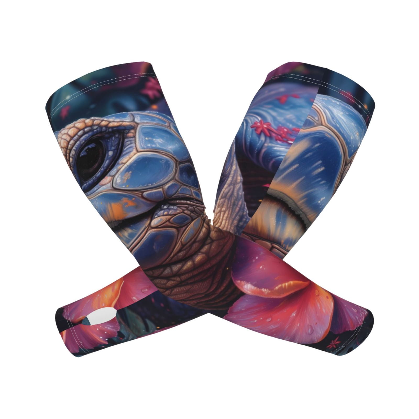 Picia Realistic Flower Turtle Arm Sleeves for Men and Women - Tattoo ...