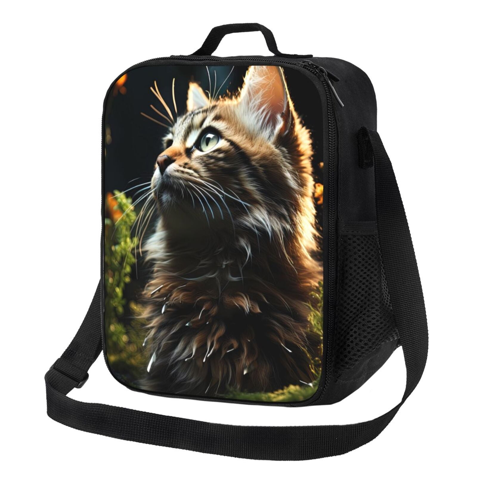 Picia Realistic Style Cute Cat Lunch box Lunch bag for men women Large ...