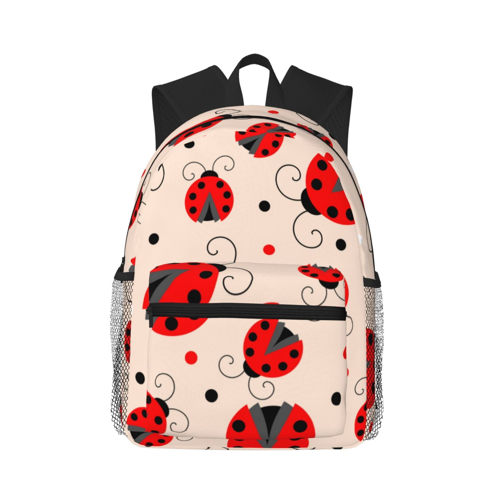 Picia Red Ladybug Large Capacity Backpack Classic Style Backpack Casual ...