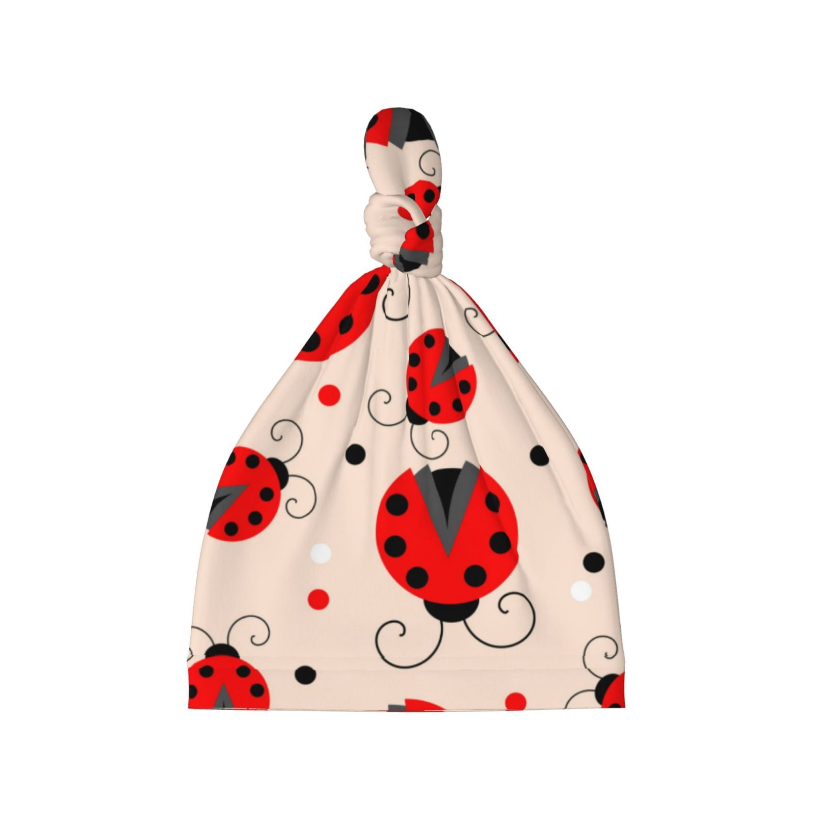Picia Red Ladybug Printed Preemie Hats for Baby Girls Cotton Premature ...