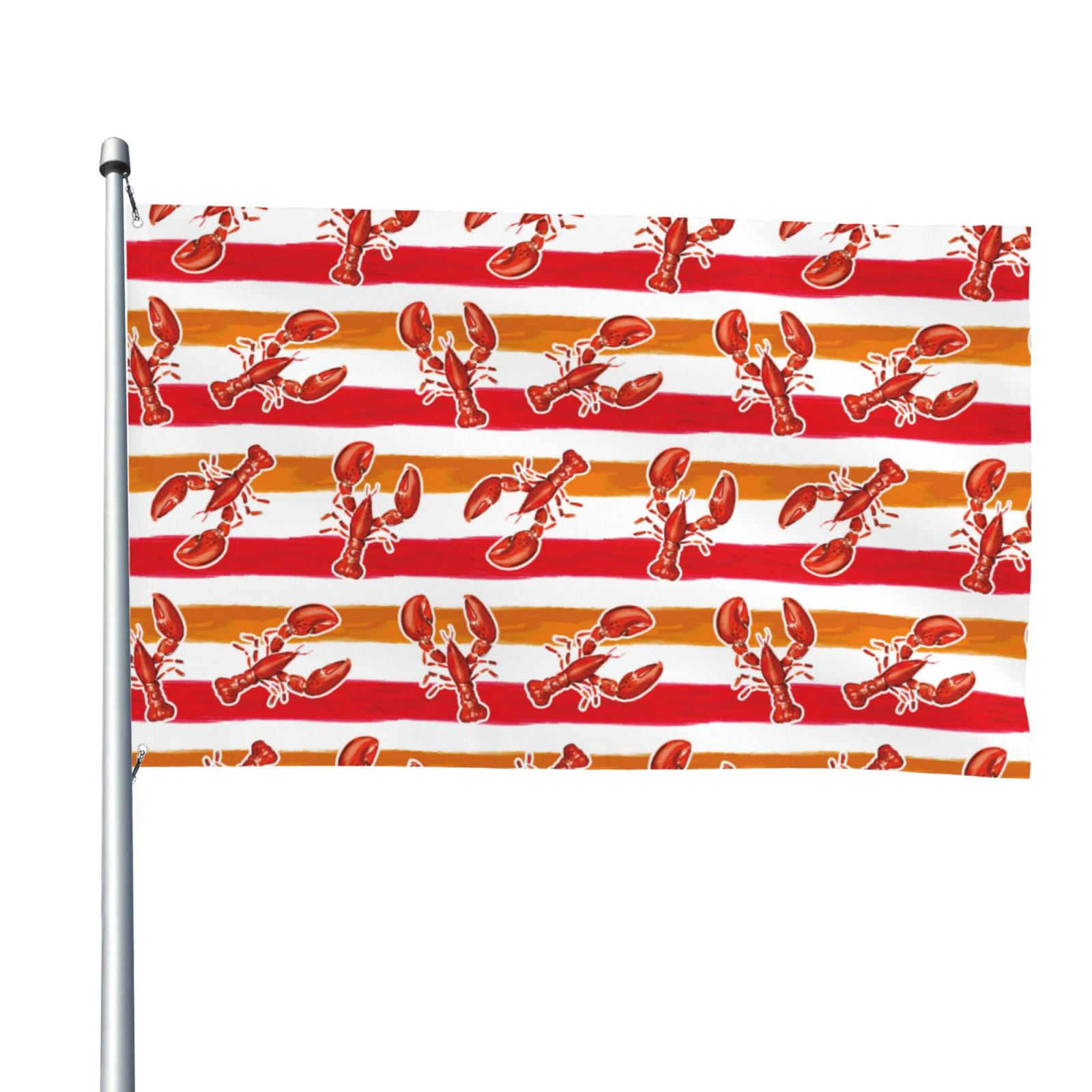 Picia Red Lobster Printed Flag ,Red Lobster Pattern Garden Flag ...