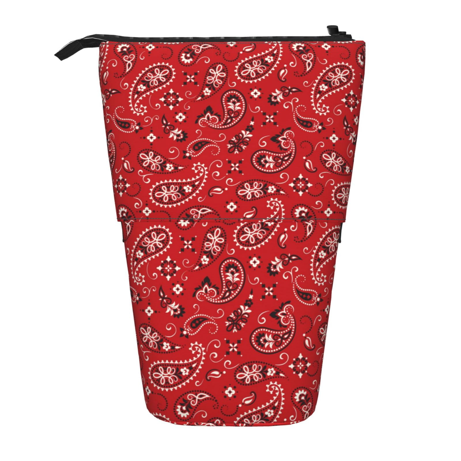 Picia Red Paisley Floral Print Telescopic Pencil Case, Telescopic Pen ...
