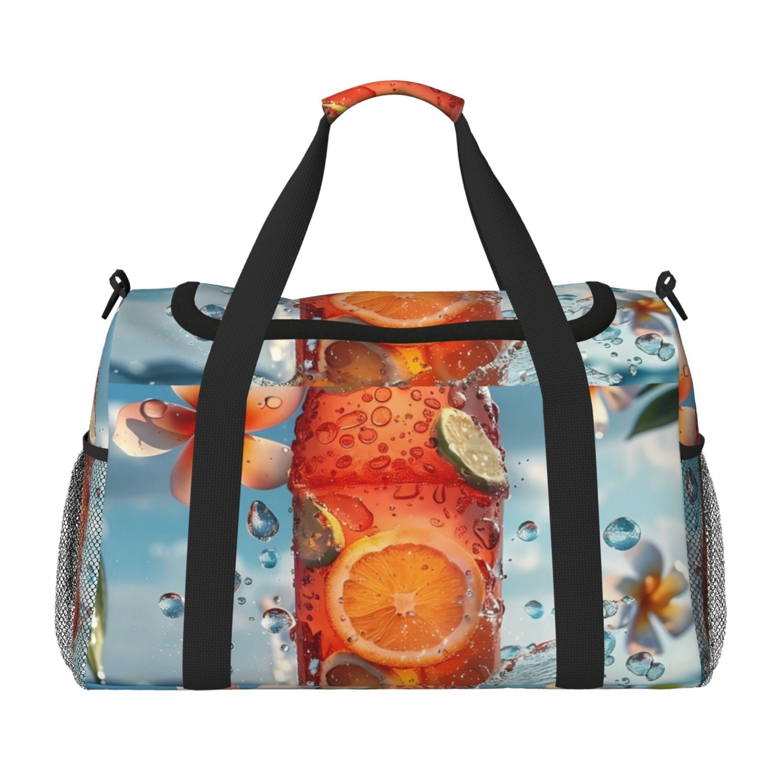 Picia Refreshing Citrus Splash Print Travel Duffle Bag,Weekender Bags ...