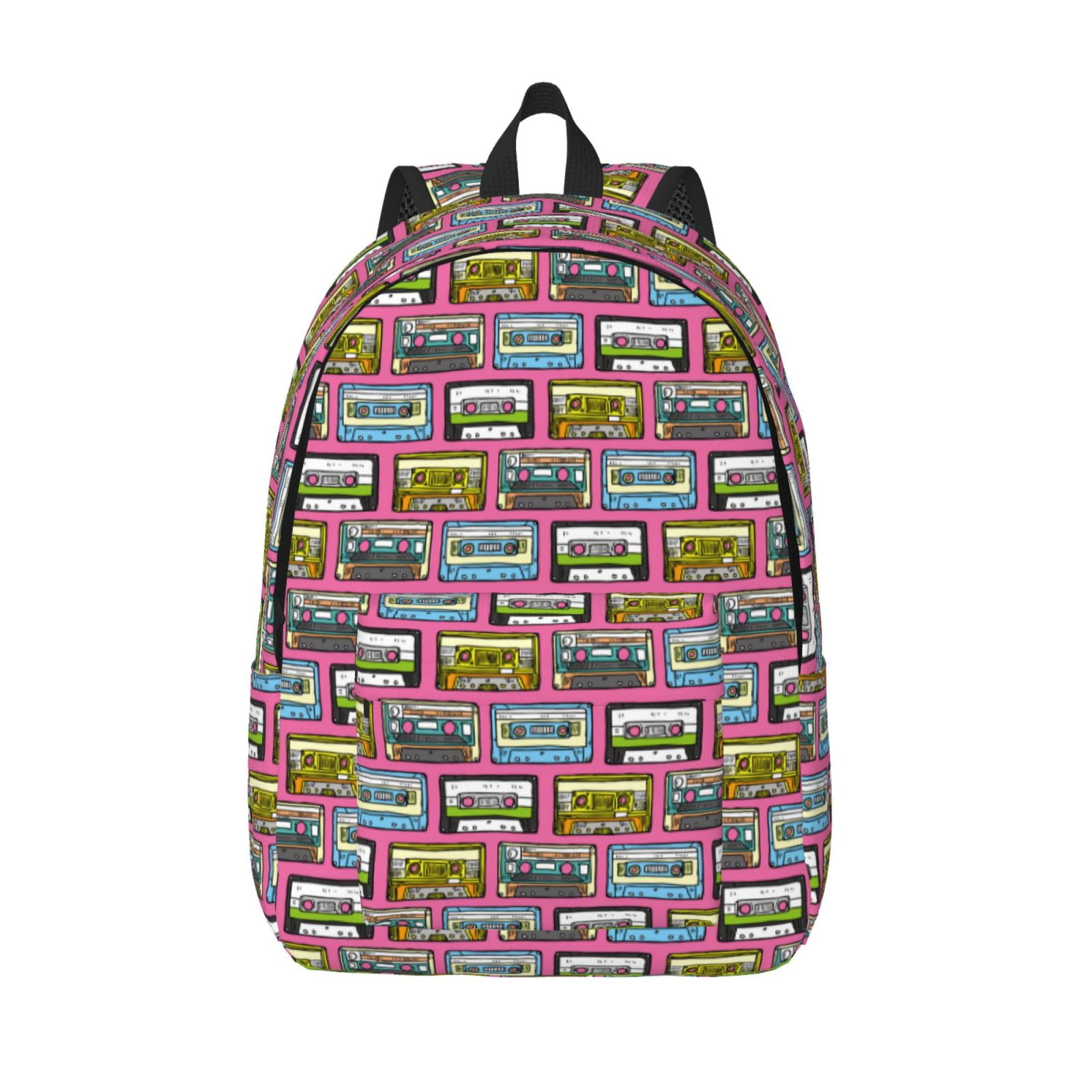 Picia Retro Cassette Printed Canvas Daypack - Stylish and Durable ...