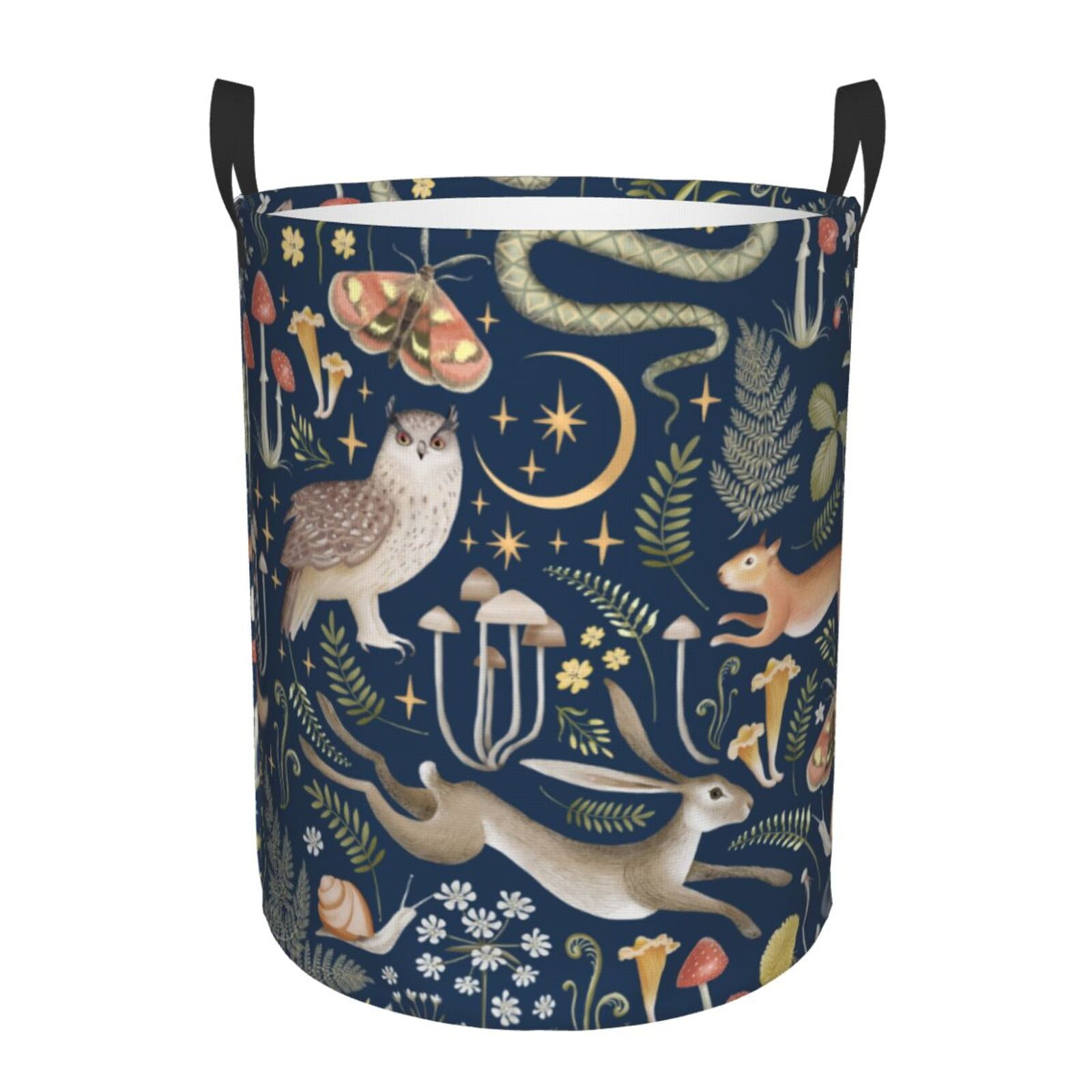 Picia Retro Forest Animals Pattern Large Laundry Basket, Waterproof ...