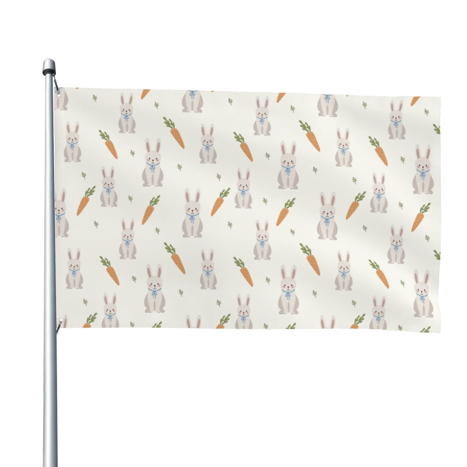 Picia Retro Rabbit Printed Flag ,Retro Rabbit Pattern Garden Flag ...