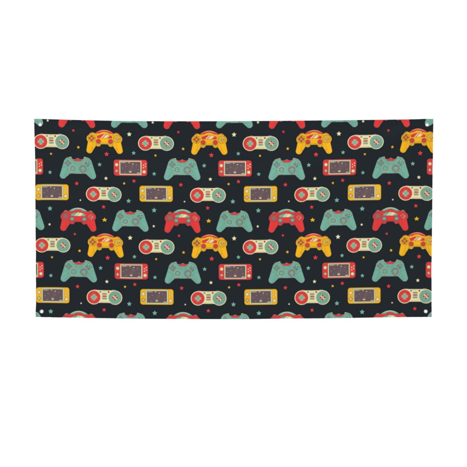 Picia Retro Video Game Pattern Party Banner, Festive Decoration ...
