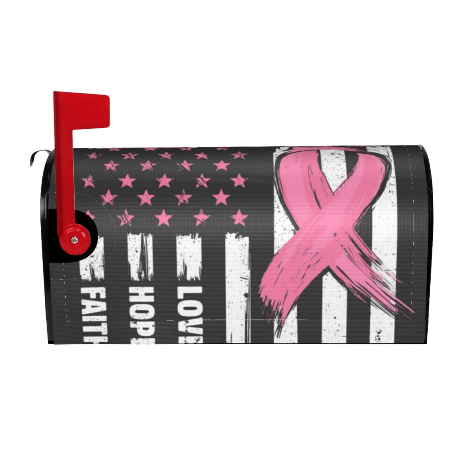 Picia Ribbon Breast Cancer Awareness Magnetic Mailbox Cover Standard ...