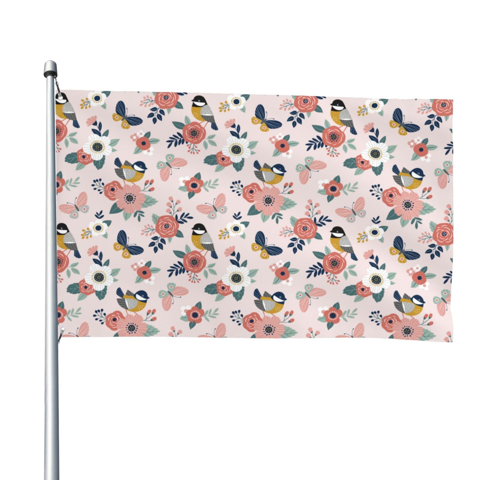 Picia Rose Flowers Printed Flag ,Rose Flowers Pattern Garden Flag ...