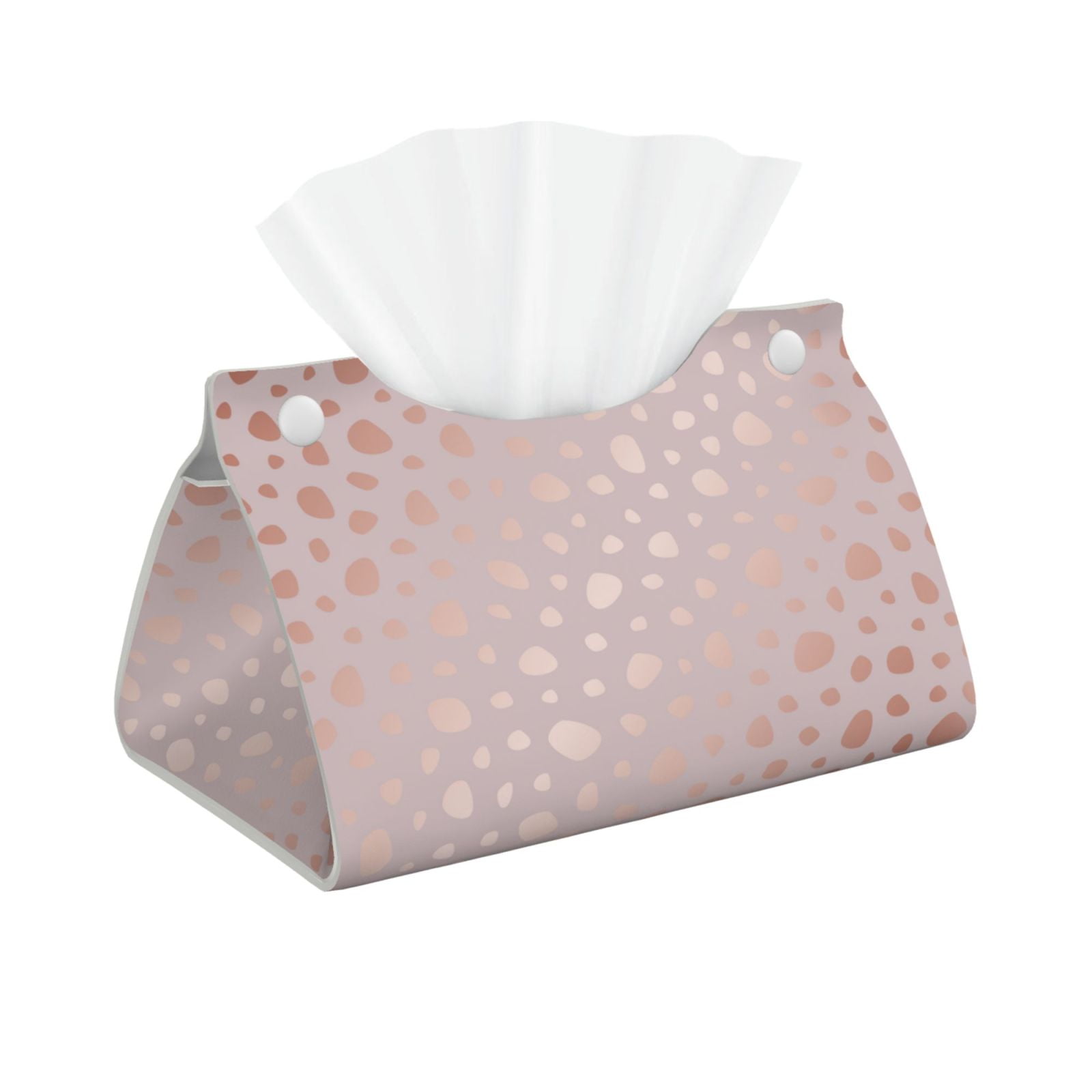 Picia Rose Gold Abstract Spots 1 Pattern Long Tissue Box Cover,PVC ...
