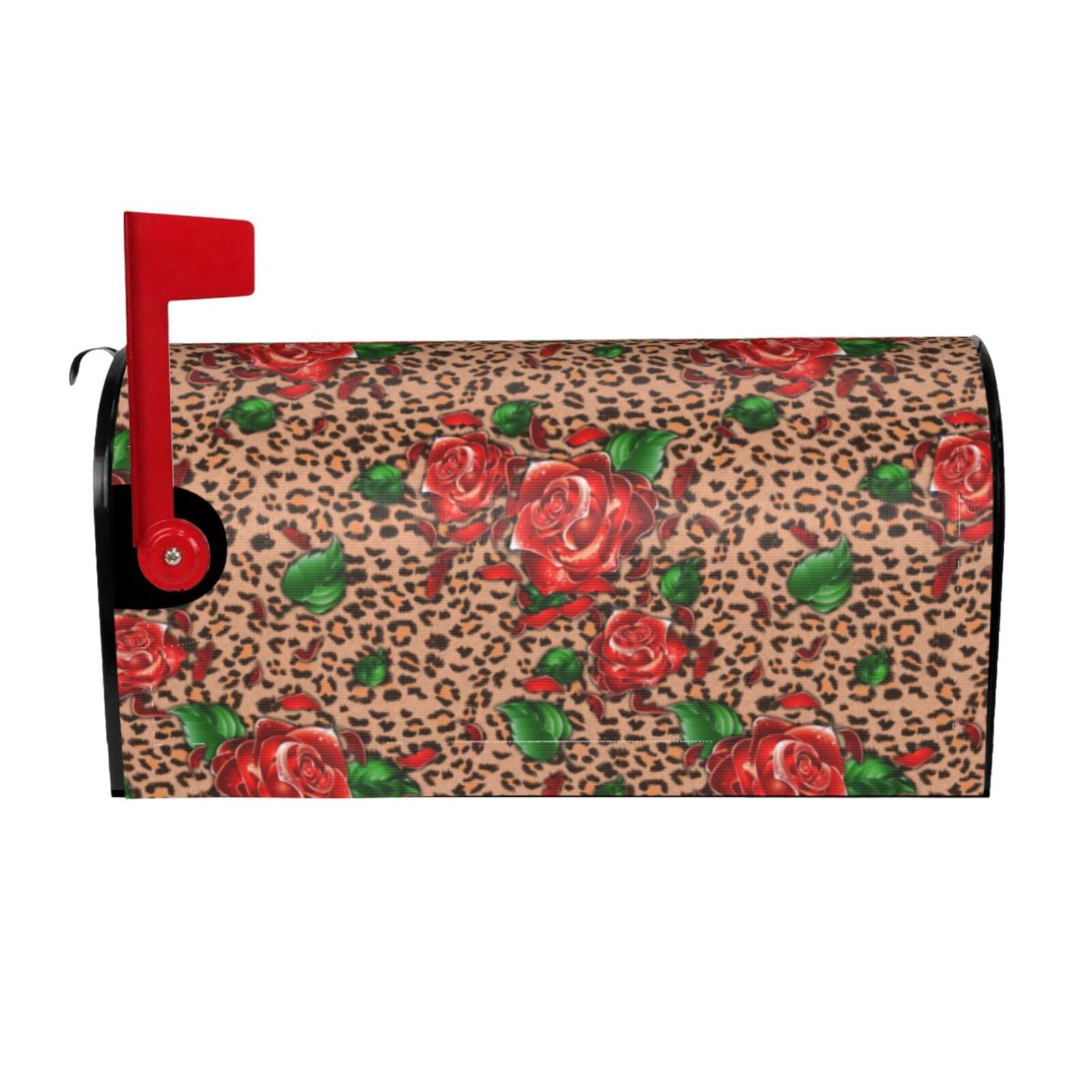 Picia Rose Mix Leopard 1 Magnetic Mailbox Cover Standard Size-21x18 in ...