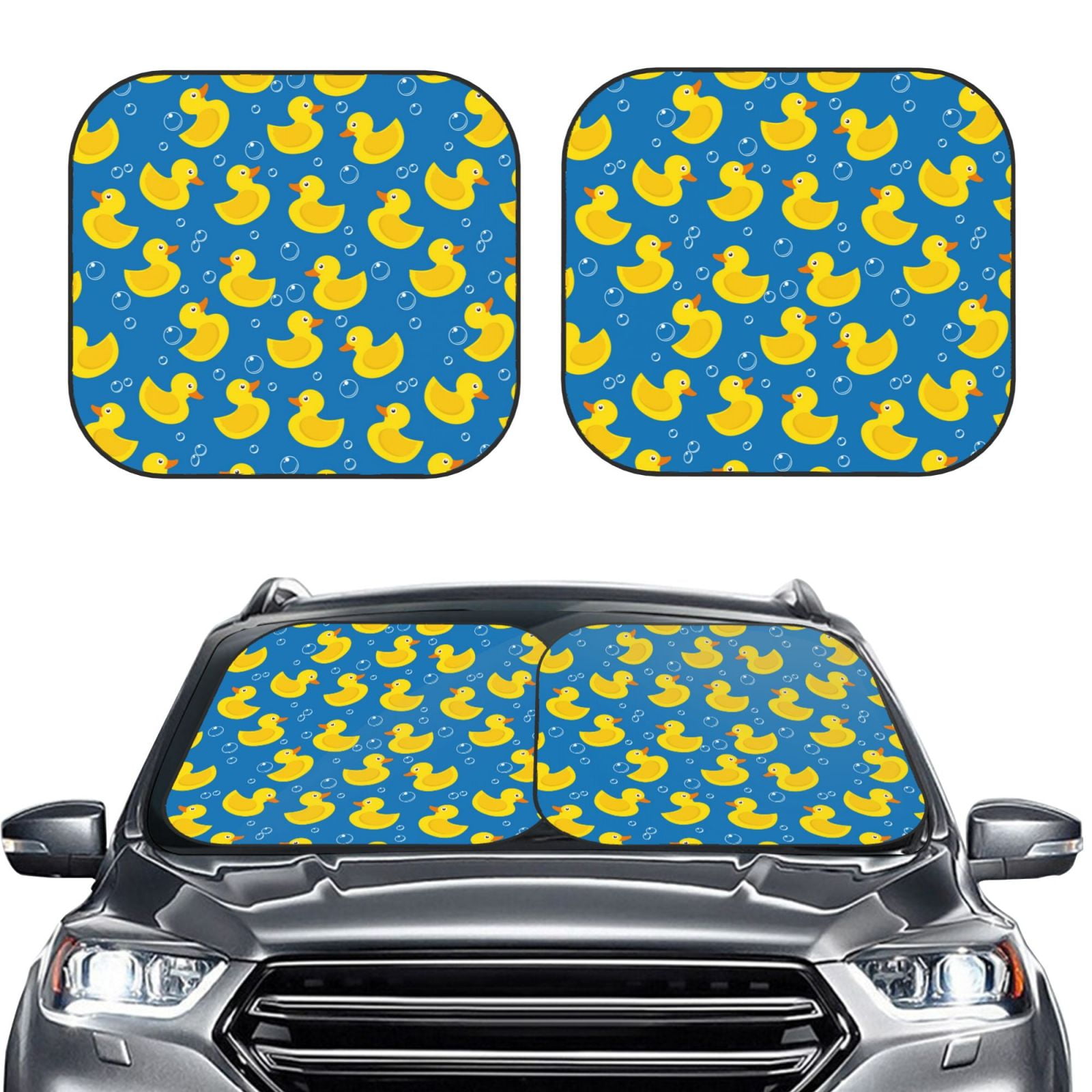 Picia Rubber Duck 2 Piece Car Windshield Sun Shade Foldable | Foldable ...