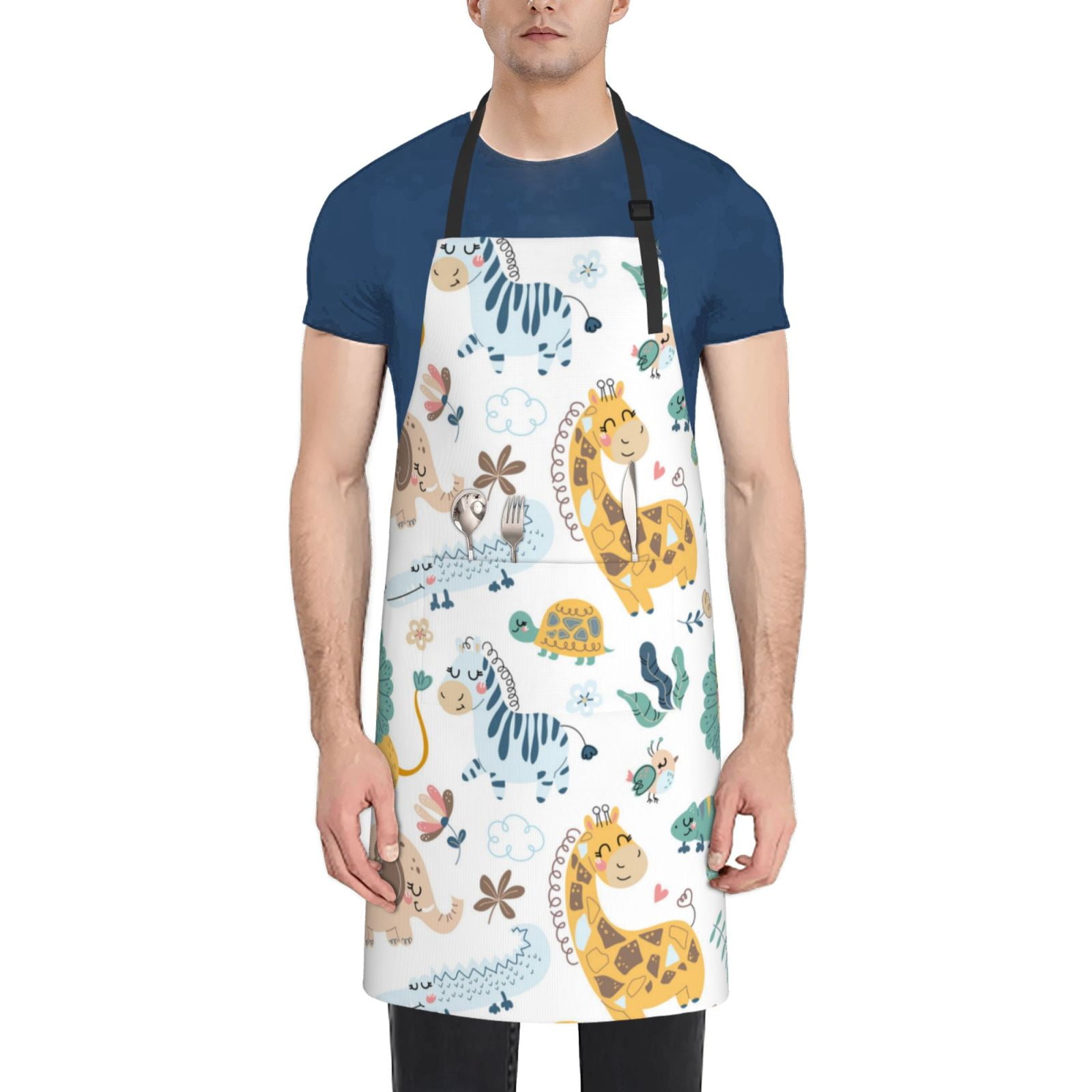 Picia Scandinavian Africa Waterproof Apron for Unisex Adult ...