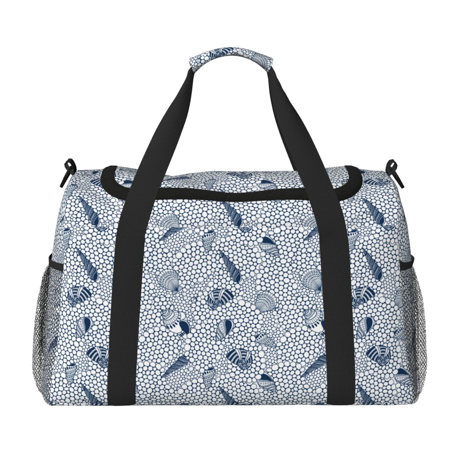 Picia Shells And Sand Print Travel Duffle Bag,Weekender Bags for Women ...