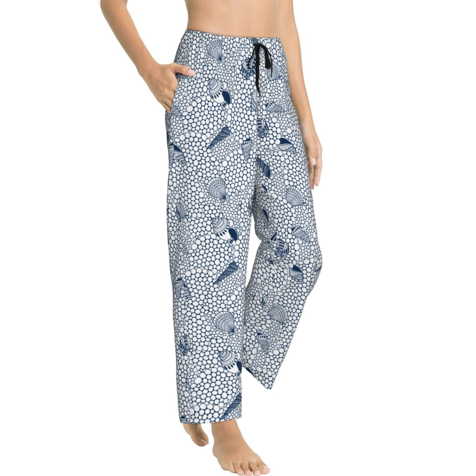 Picia Shells And Sand Womens Soft Woven Cotton Elastic Waistband Sleep ...
