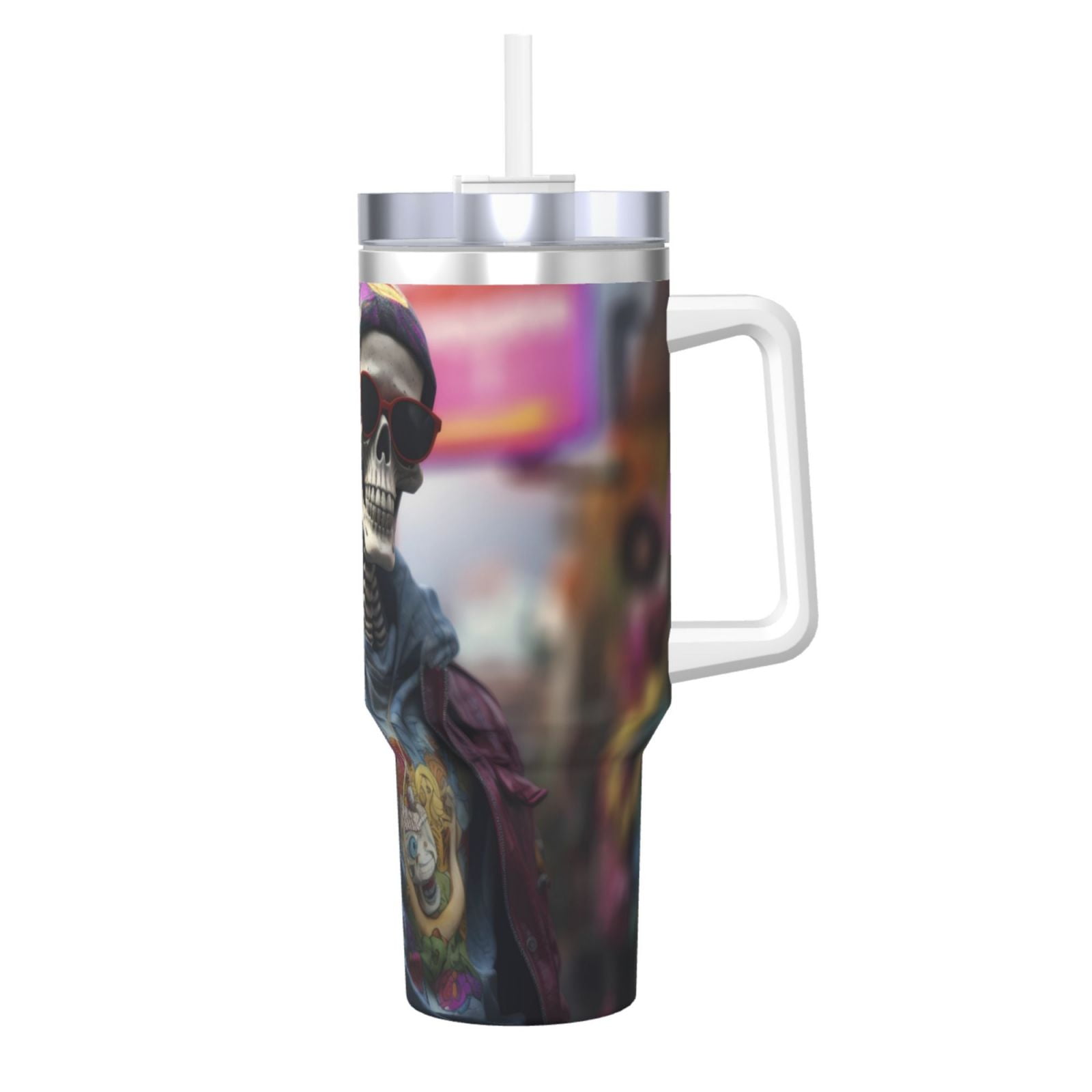 Picia Skeleton Cool Street Fashion Pattern 40oz Ice Bully Insulated ...