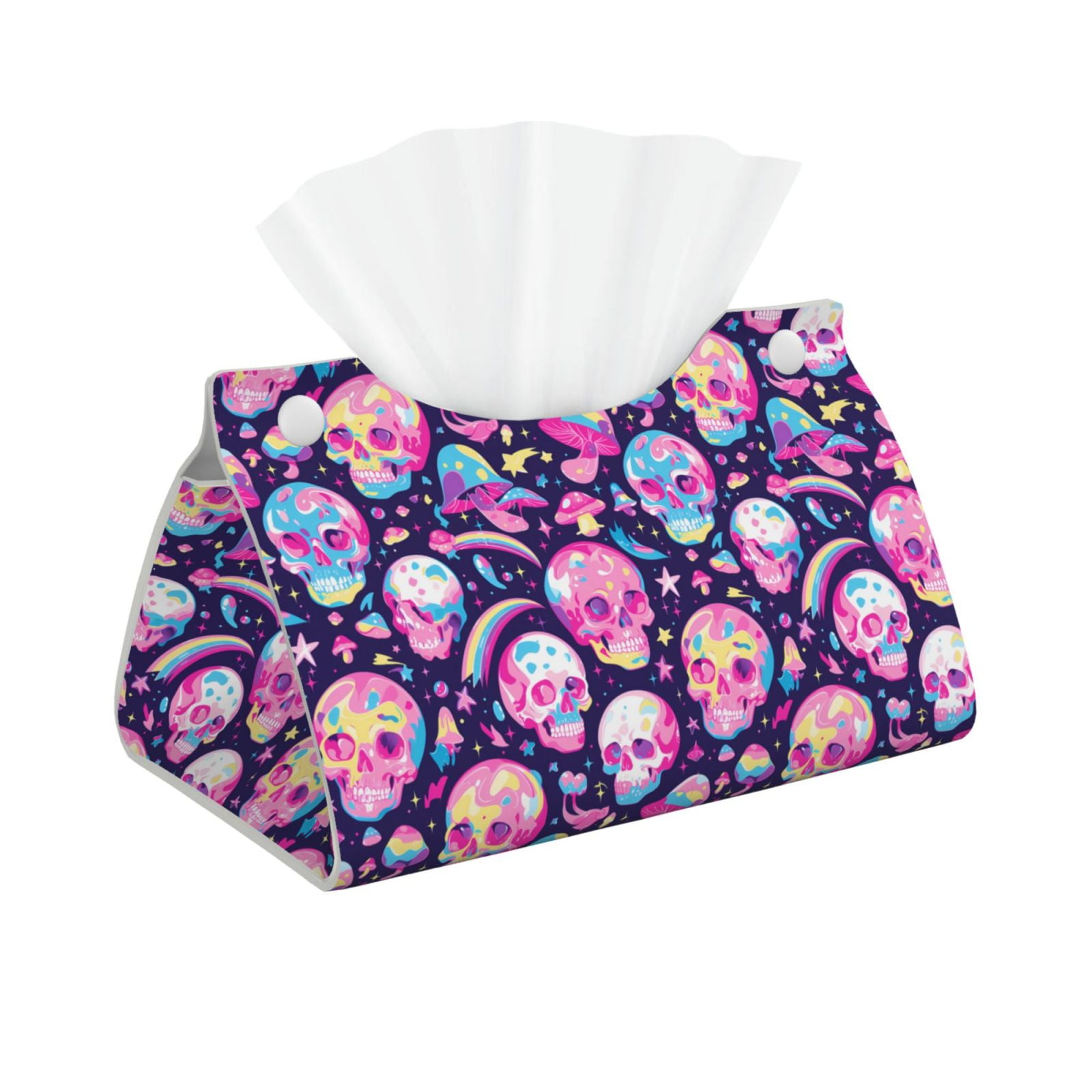 Picia Skull mushroom colorful cute Pattern Long Tissue Box Cover,PVC ...
