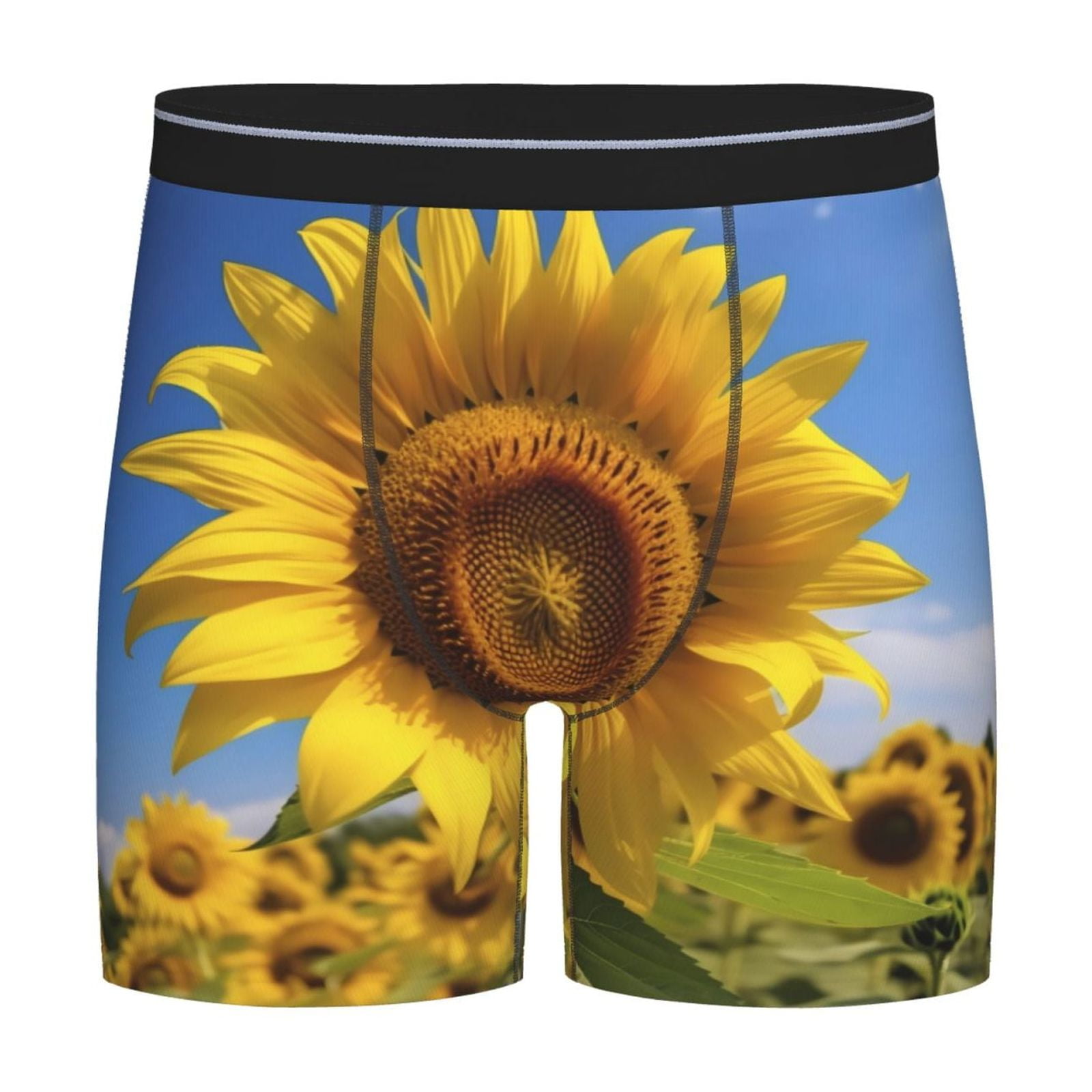 Picia Sky Golden Sunflower Field A Pattern Men's Athletic Long Leg ...
