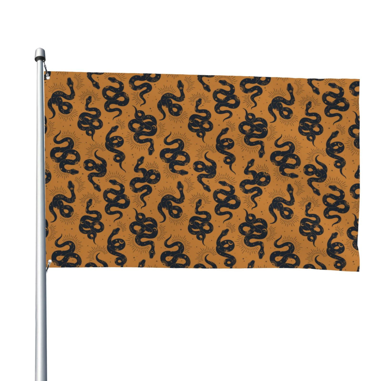 Picia Snake Printed Flag ,Snake Pattern Garden Flag Vertical Double ...
